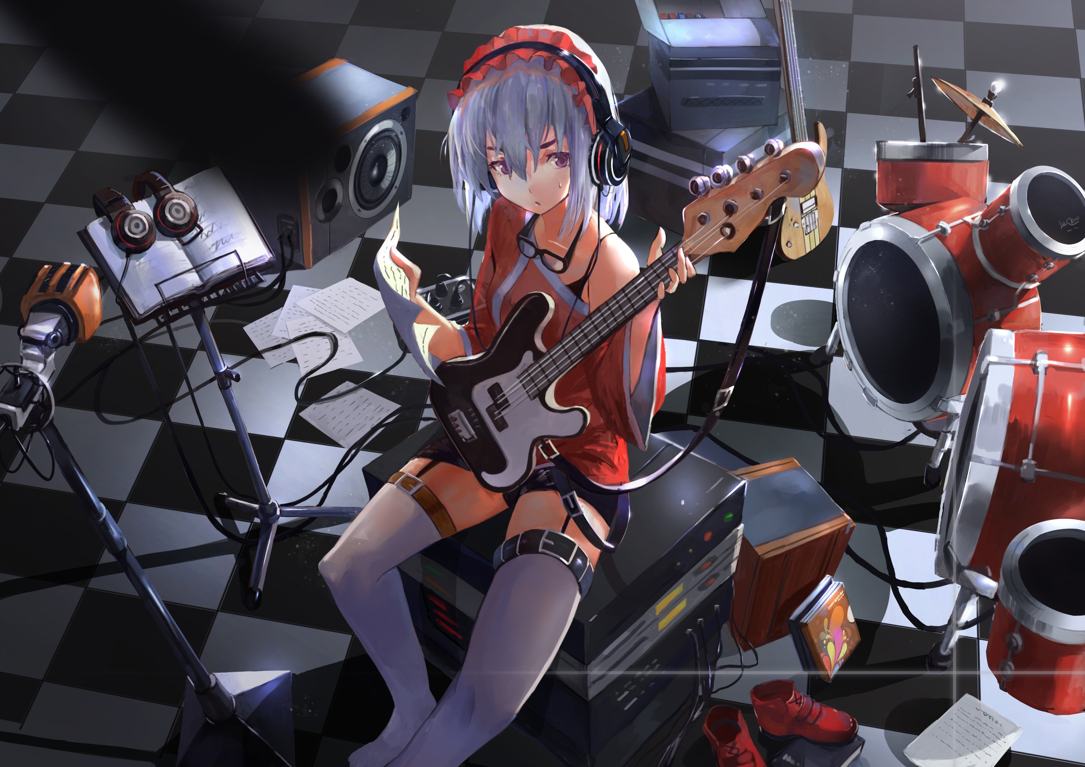 blue, Hair, Book, Chaika, Bohdan, Drums, Feirla, Glasses, Guitar ...