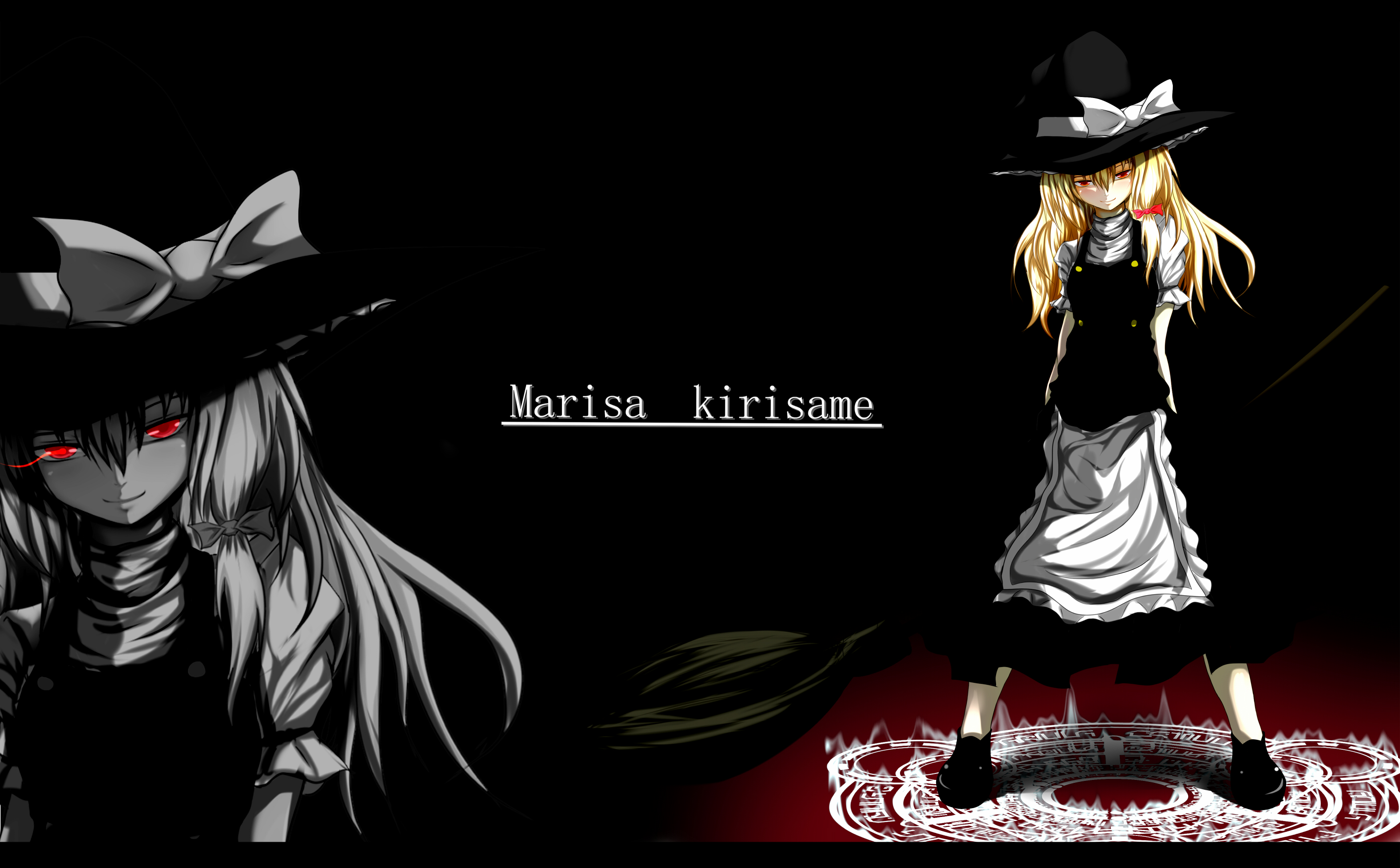 blonde, Hair, Bow, Dress, Hat, Kirisame, Marisa, Long, Hair, Maeda ...