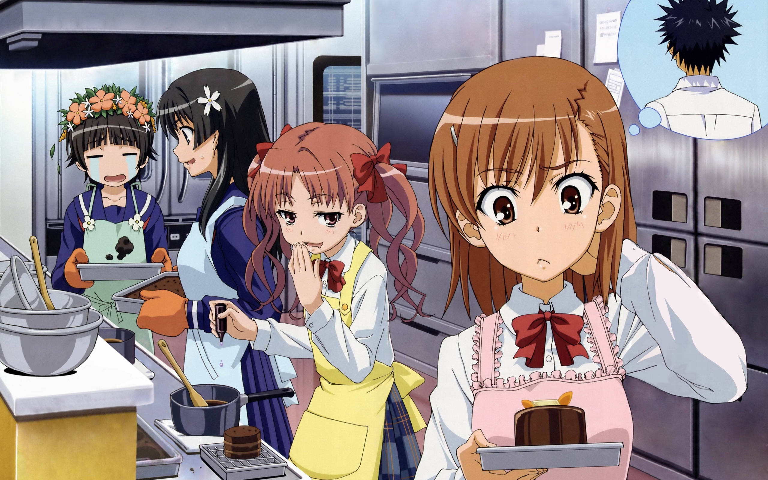 Apron Misaka Mikoto Saten Ruiko Seifuku Shirai Kuroko To Aru 8756