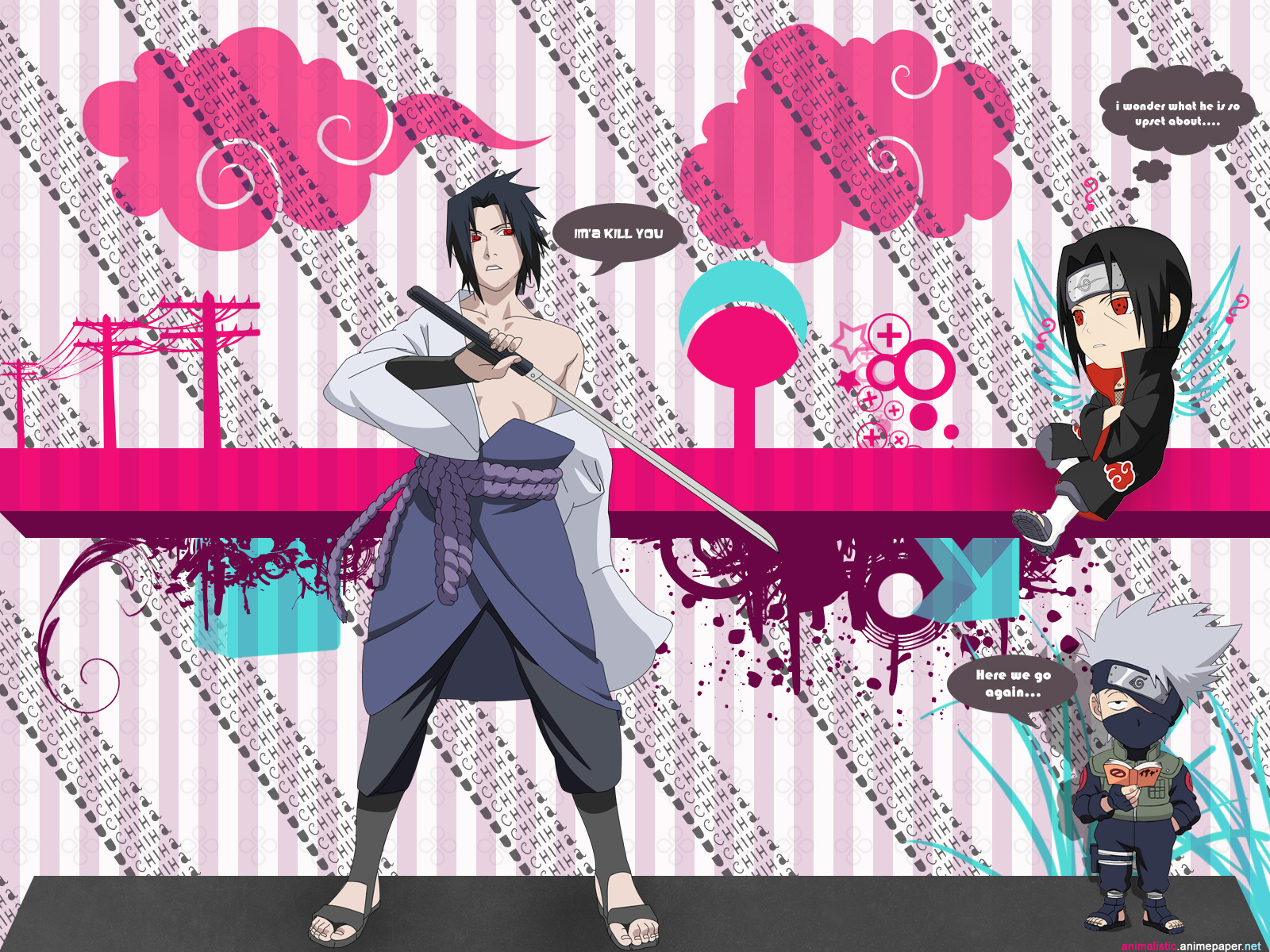hatake, Kakashi, Naruto, Uchiha, Itachi, Uchiha, Sasuke Wallpapers HD ...