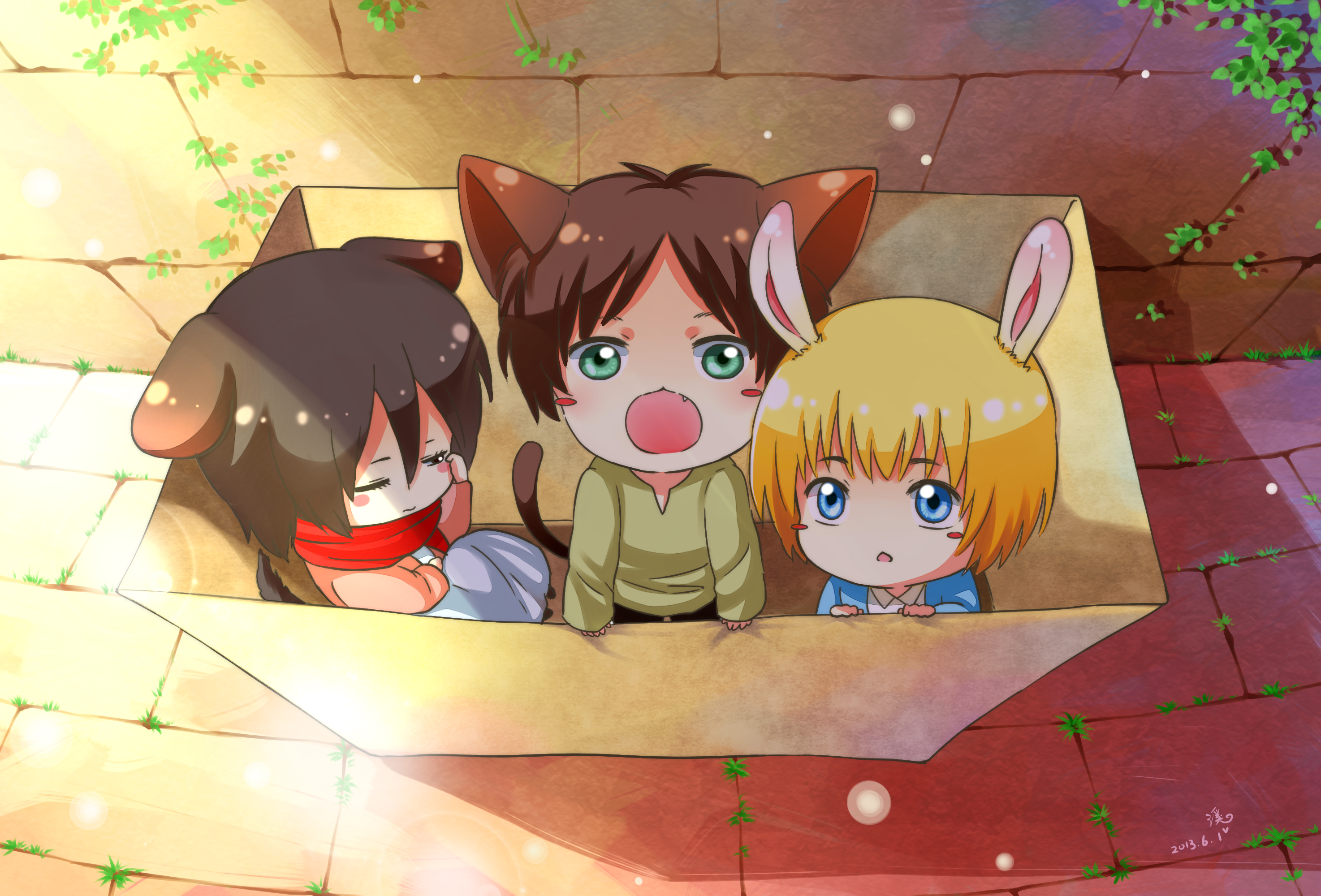 shingeki, No, Kyojinanimal, Ears, Armin, Arlert, Bunny, Ears, Eren ...