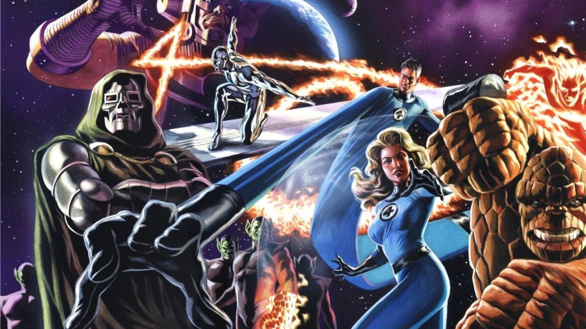 fantastic, Four, Superhero, Hero, Heroes, Marvel, Fighting, Sci fi ...