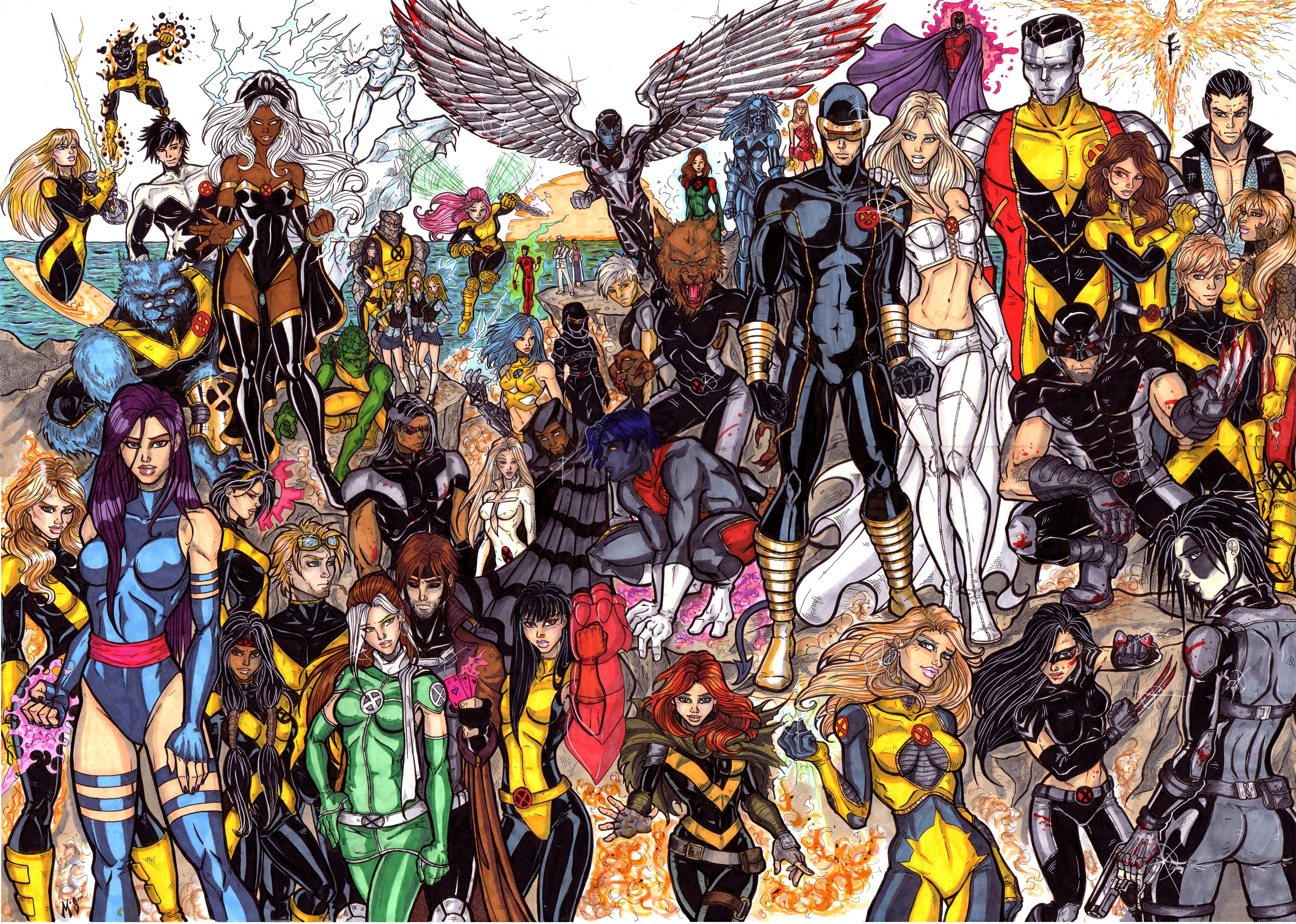 x men, Superhero, Marvel, Action, Adventure, Sci fi, Warrior, Fantasy ...