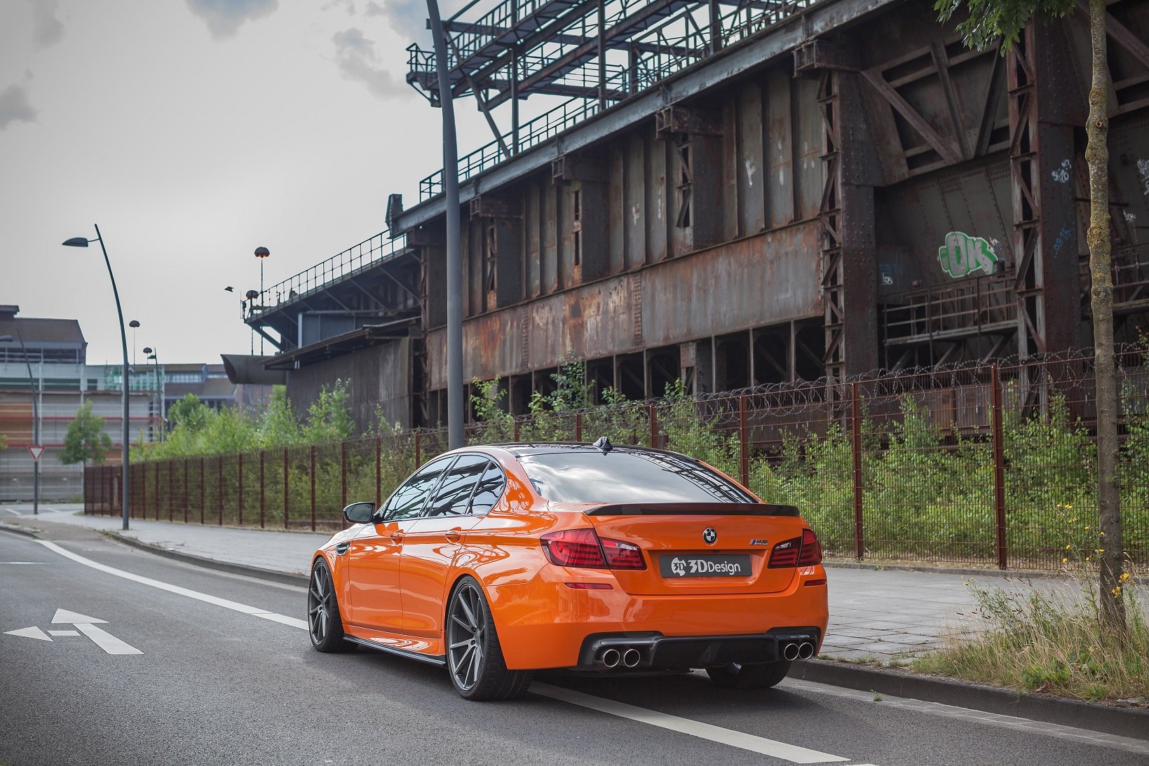 3d, Design, Bmw, M5, f10 , Cars, Orange, 2016 Wallpapers HD / Desktop ...