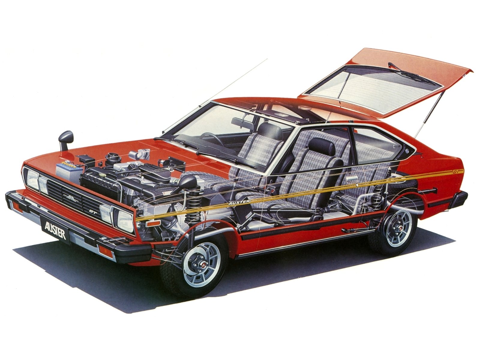 nissan, Auster, Gt, Coupe, Cars, Cutaway, 1979 Wallpapers HD / Desktop ...