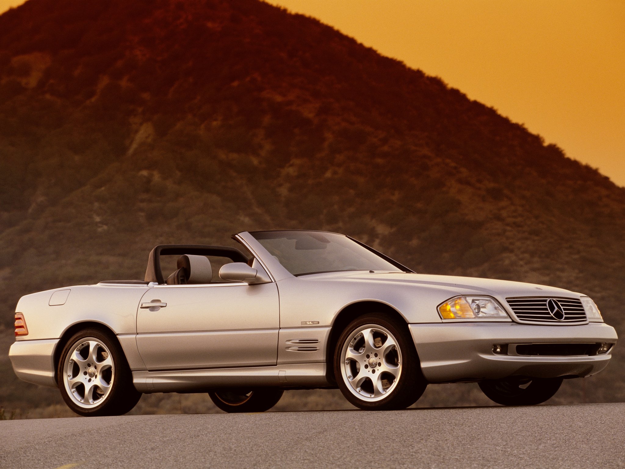 mercedes benz, Sl500, Silver, Arrow, 2001 Wallpapers HD / Desktop and ...