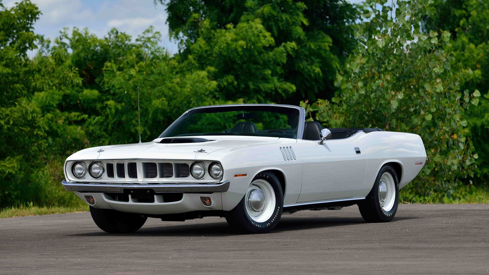 1971, Plymouth, Hemi, Cuda, Convertible, Cars, Muscle, White Wallpapers ...