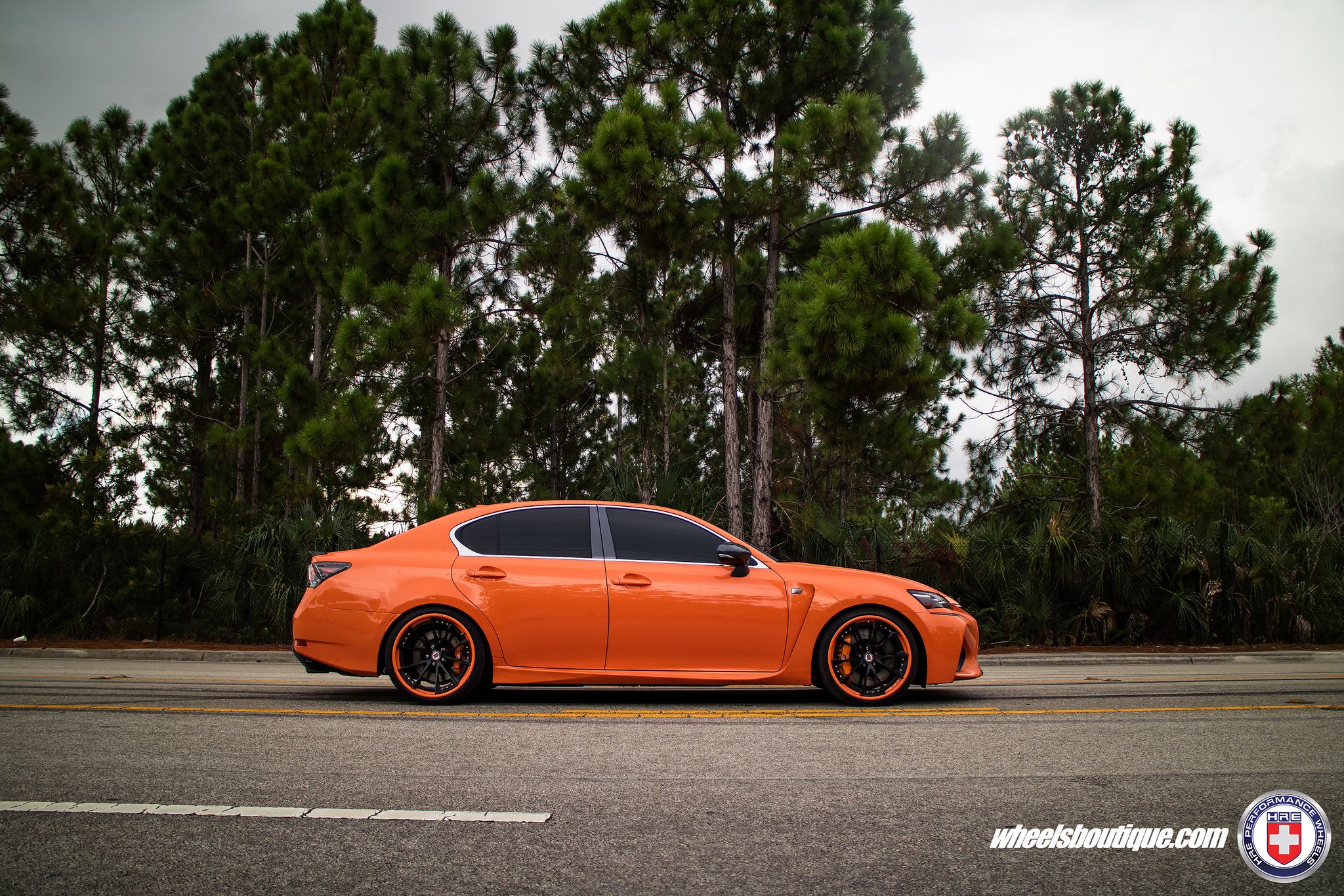 hre, Wheels, Cars, Lexus, Gs f, Sedan, Orange Wallpapers HD / Desktop ...