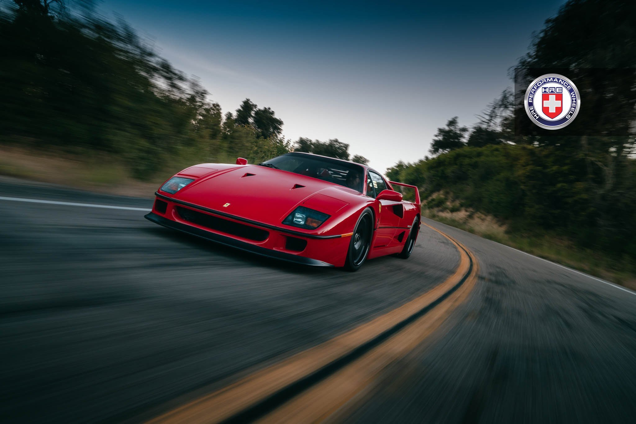 ferrari, F40, Hre, Wheels, Cars, Supercars, Red Wallpapers HD / Desktop ...