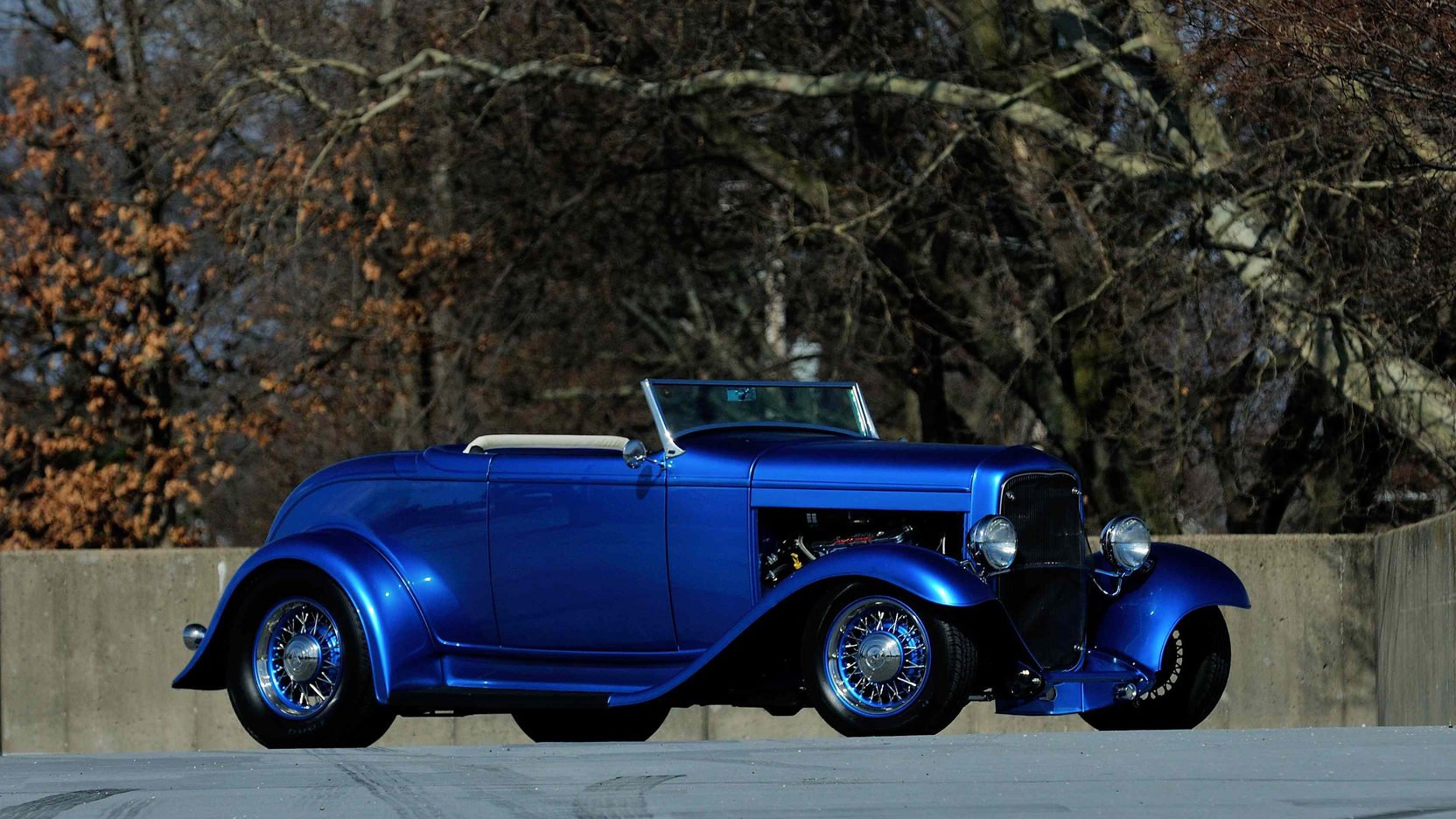 1932, Ford, Roadster, Street, Rod, Blue Wallpapers HD / Desktop and ...