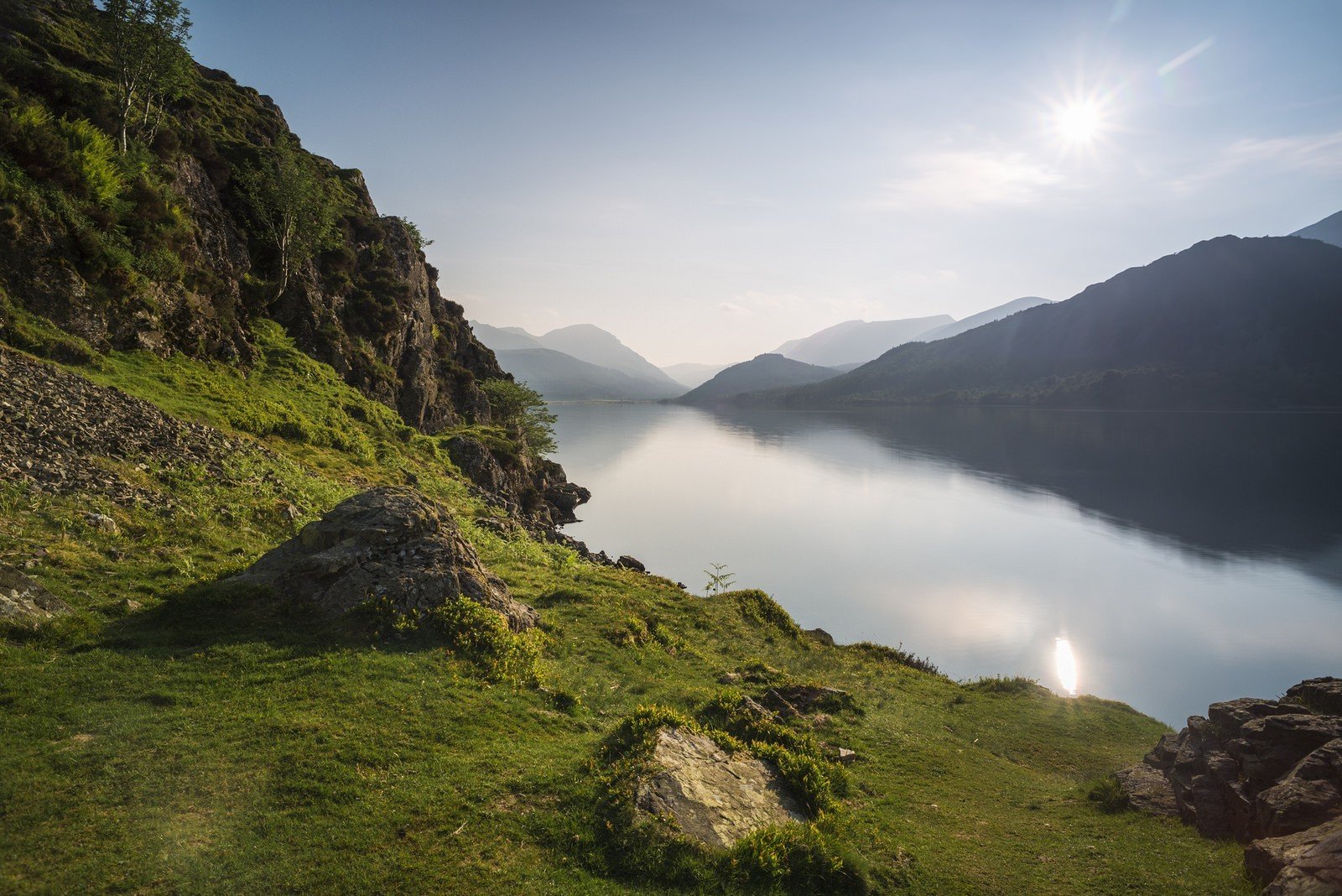 brume, Far, View, Grass, Lake, Landscape, Photography, Reflection, Sky ...