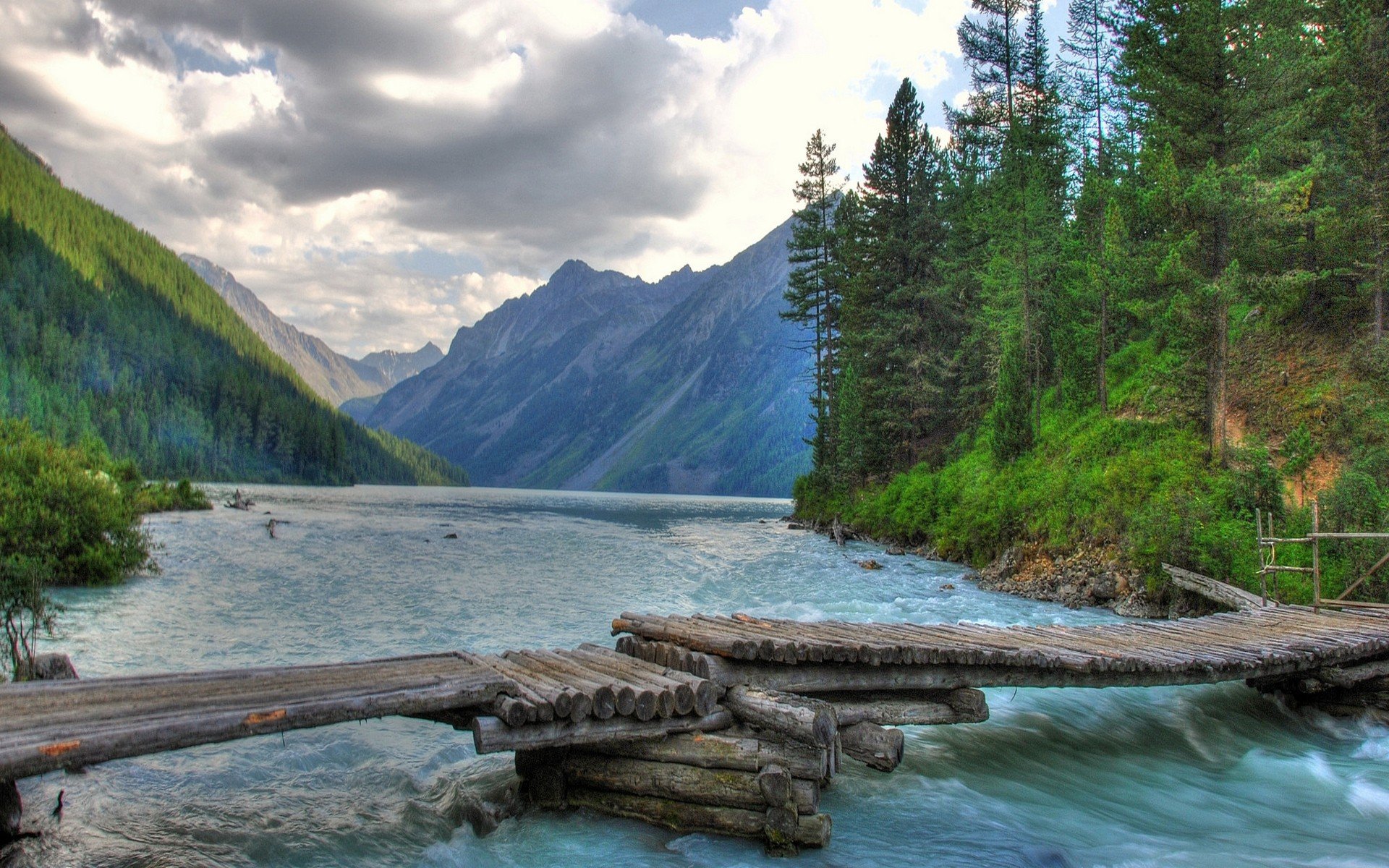 rio, Naturaleza, Puente, Madera, Bosque Wallpapers HD / Desktop and ...