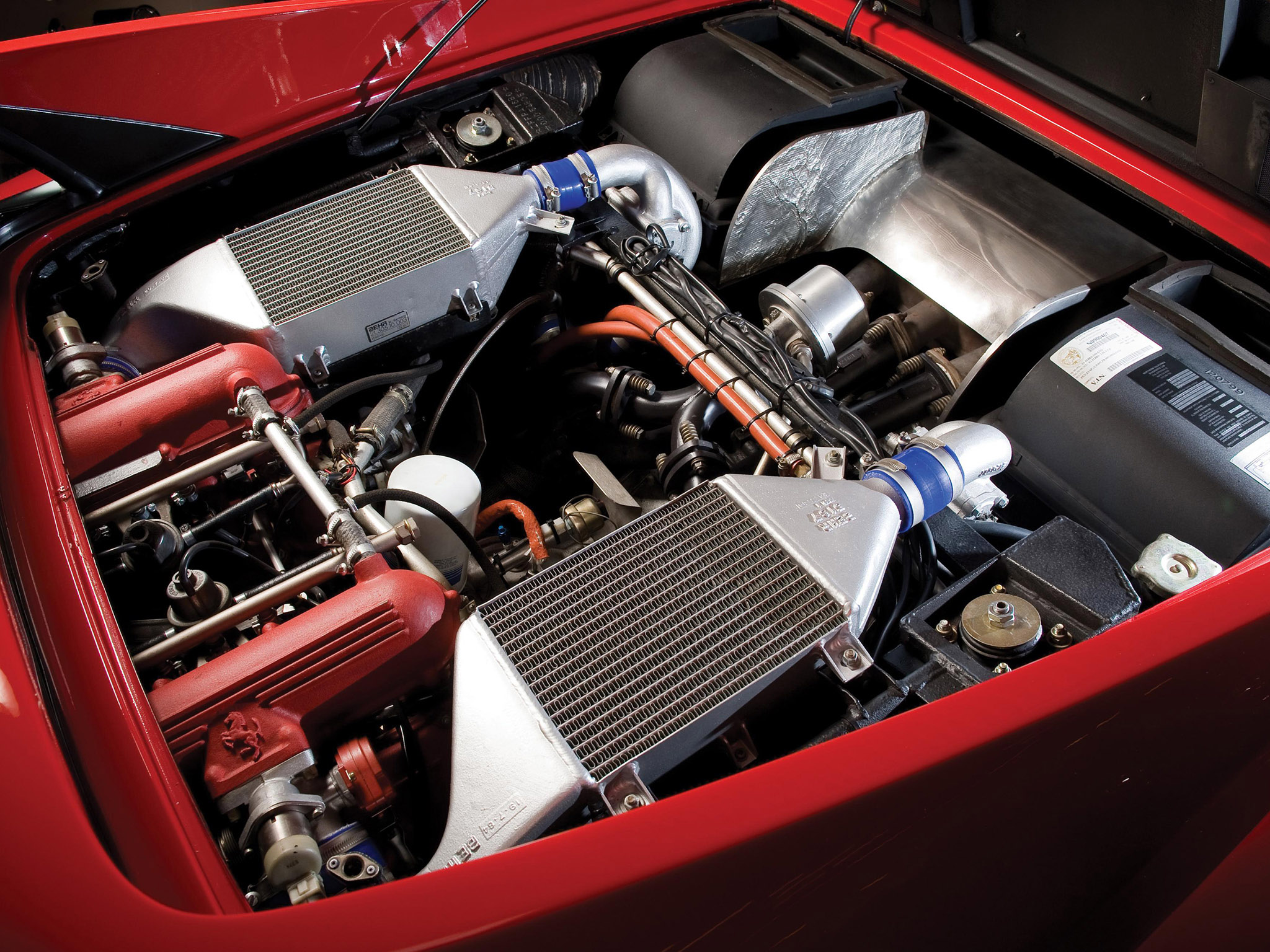 1985, Ferrari, 288, Gto, Classic, Supercar, Supercars, Engine, Engines ...
