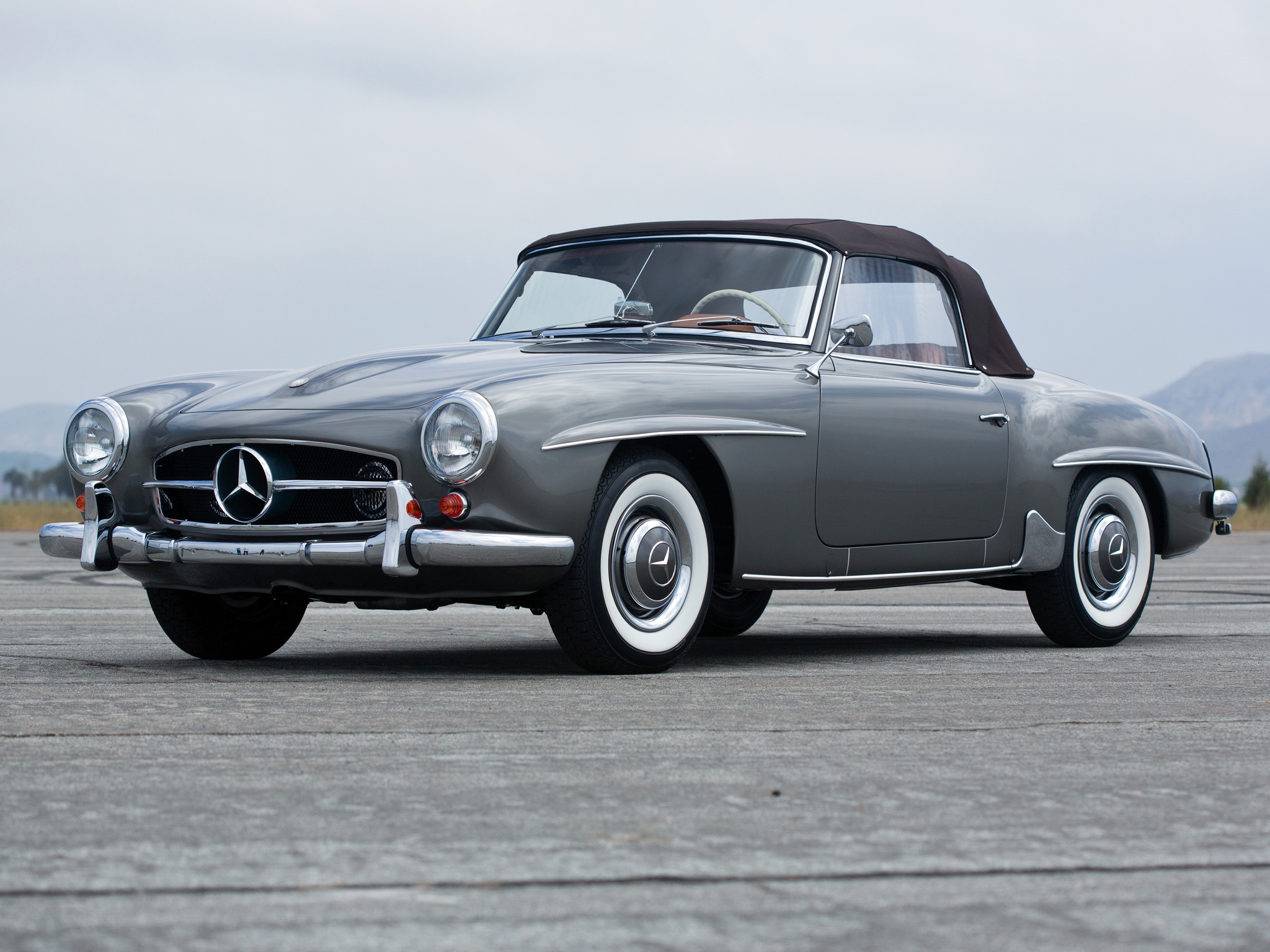 1955, Mercedes, Benz, 190, S l, Us spec, Retro, G3 Wallpapers HD ...