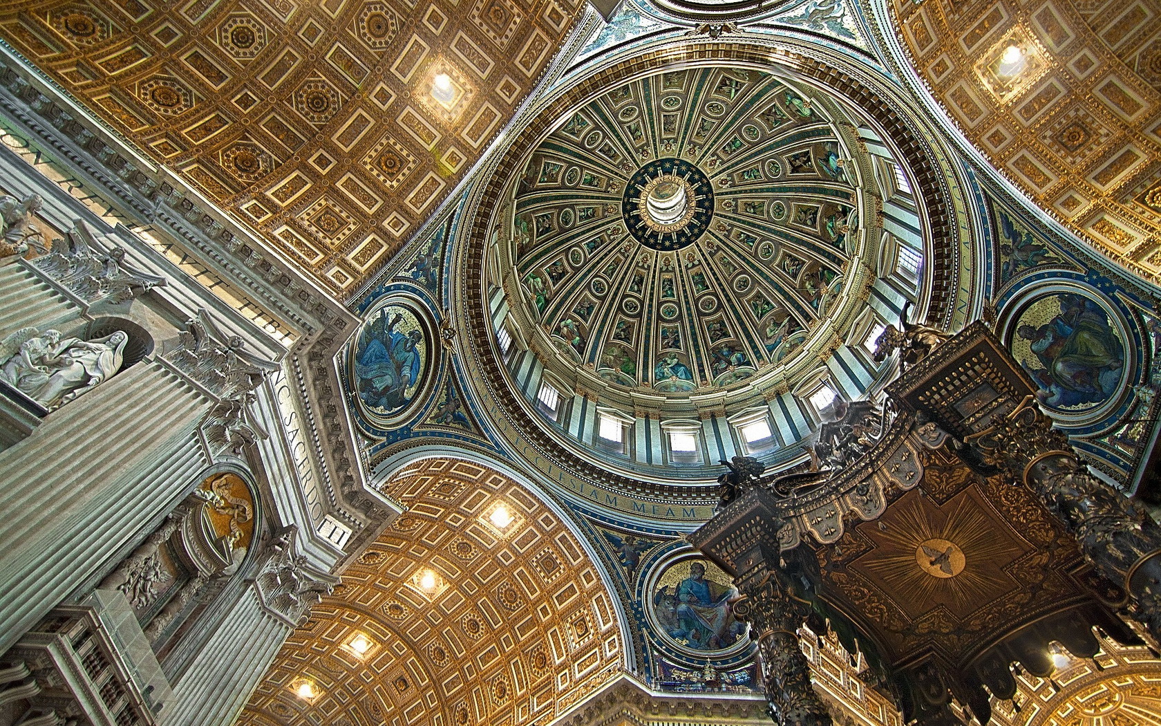 architecture, Interior, St, , Peterand039s, Basilica, Vatican, City ...