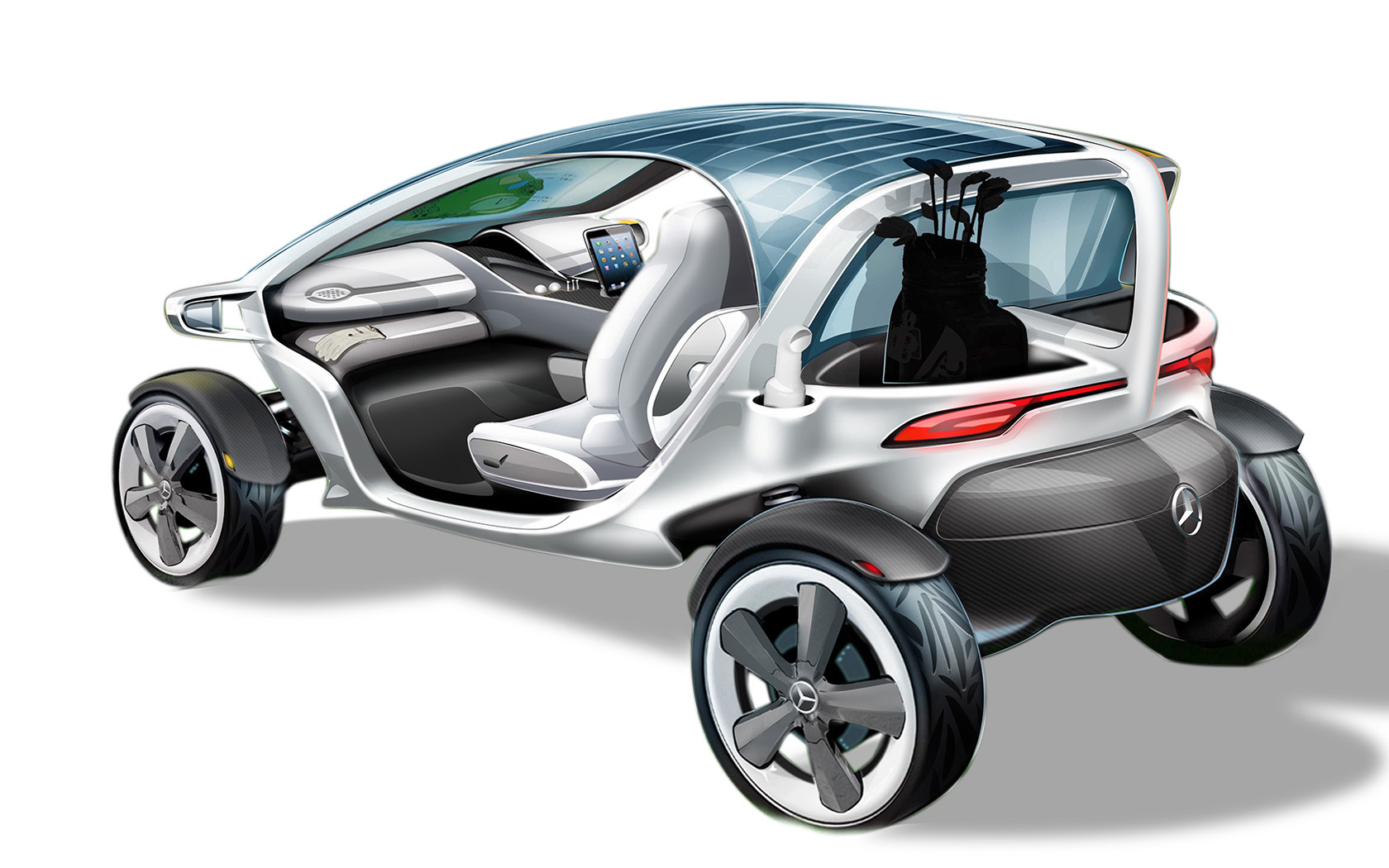 2013, Mercedes, Benz, Vision, Golf, Cart, Design, Concept, Sports ...