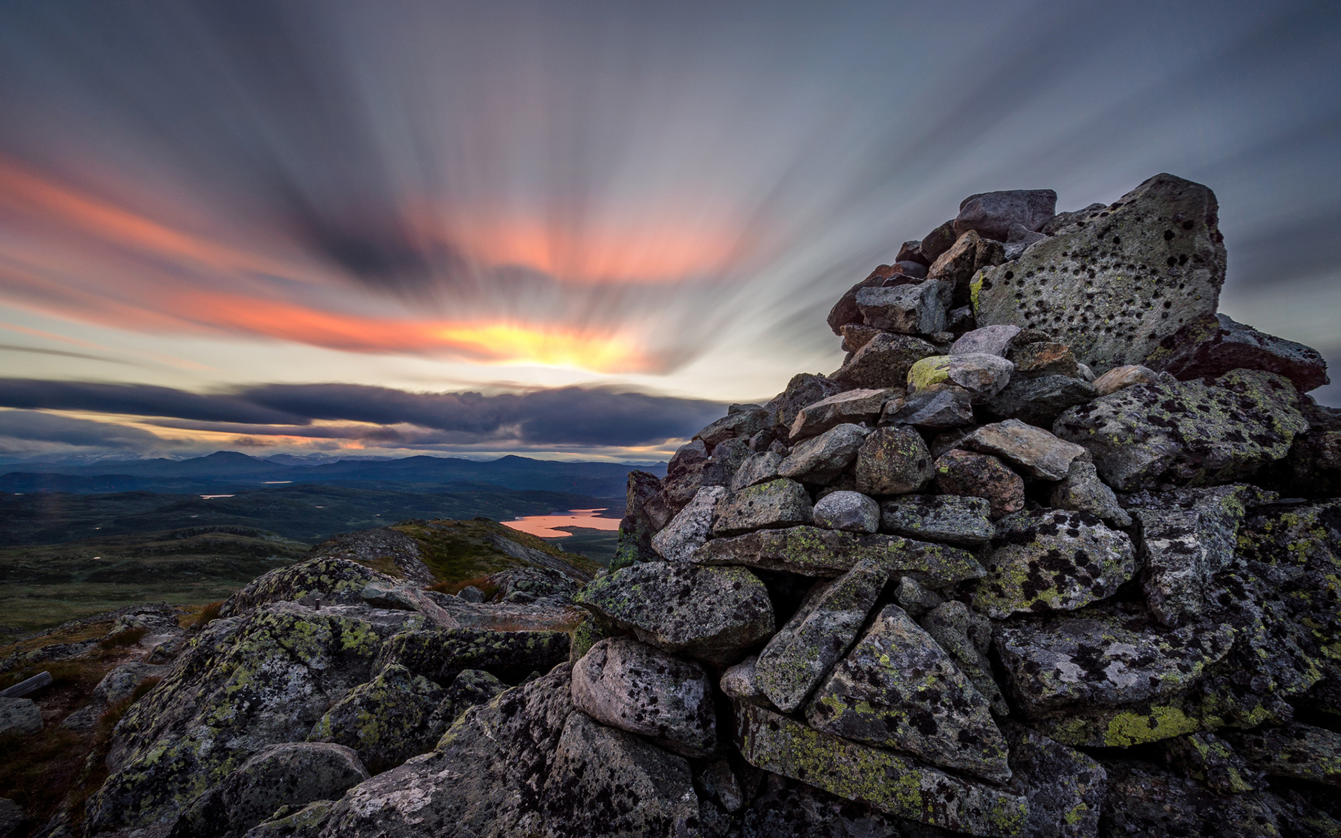 rocks, Stones, Sunset, Clouds Wallpapers HD / Desktop and Mobile ...