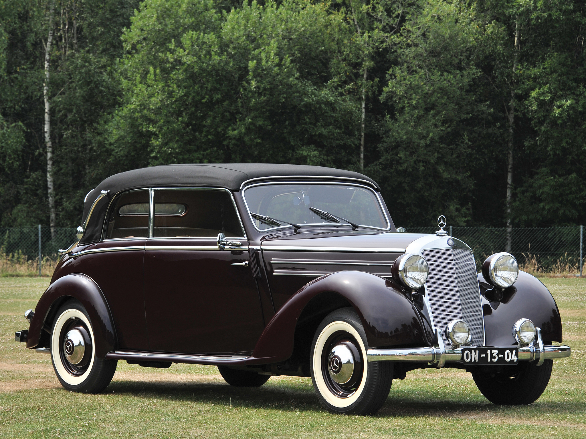 1950, Mercedes, Benz, 170, S, Cabriolet, B, Luxury, Retro Wallpapers HD ...