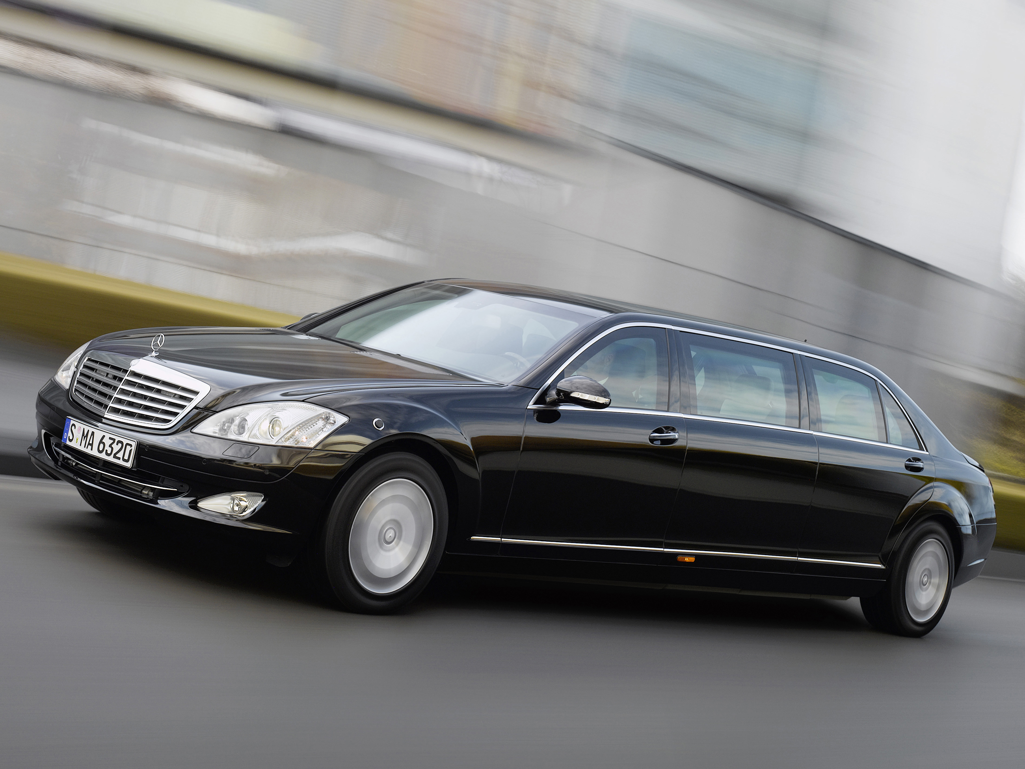 2008, Armored, Mercedes, Benz, S, 600, Guard, Pullman, W221, Luxury, Hw ...