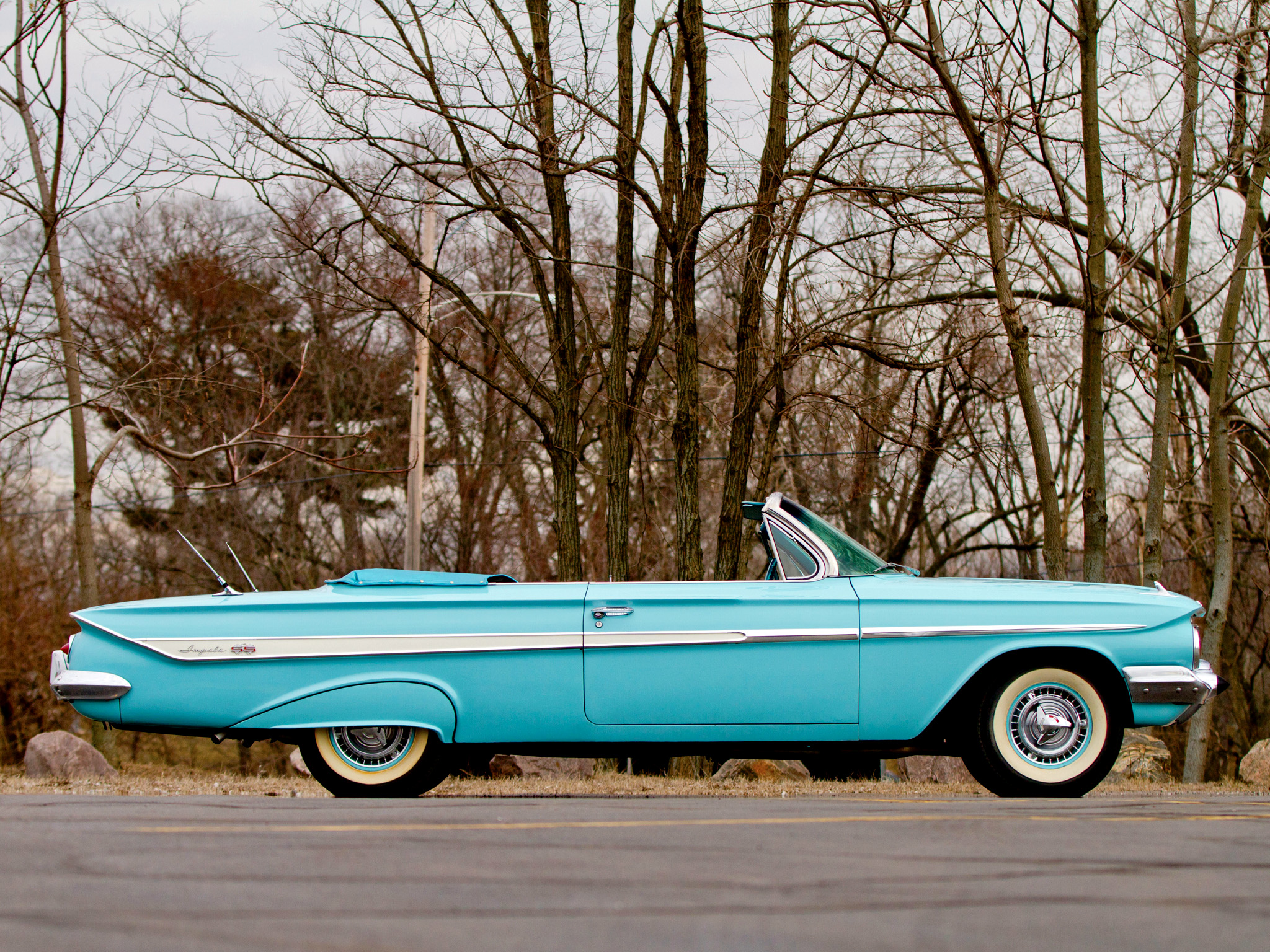1961, Chevrolet, Impala, Ss, Convertible, Retro, Classic, Muscle, S s ...