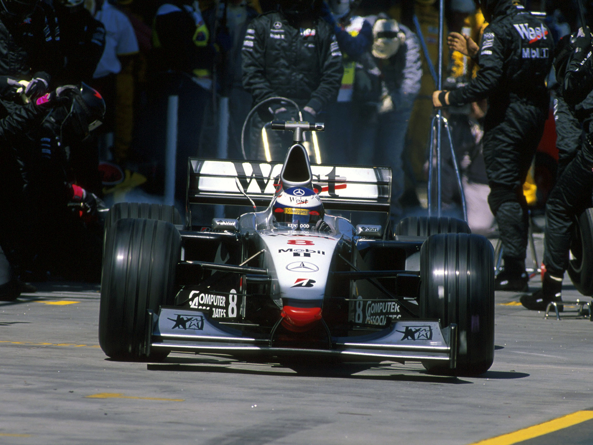 1998, Mclaren, Mercedes, Benz, Mp4 13, Formula, One, F 1, Race, Racing ...