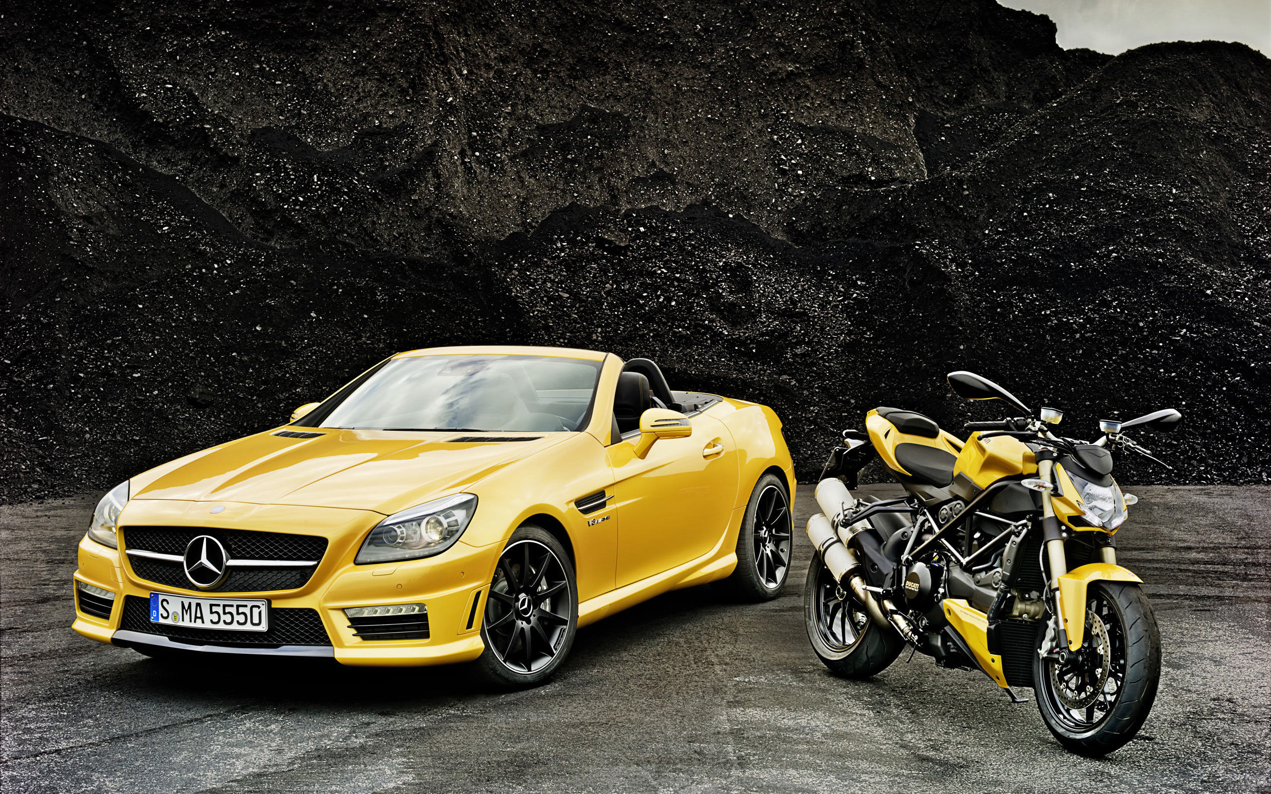 2012, Mercedes, Benz, Slk, 55, Amg, Ducati, Streetfighter, 848 ...
