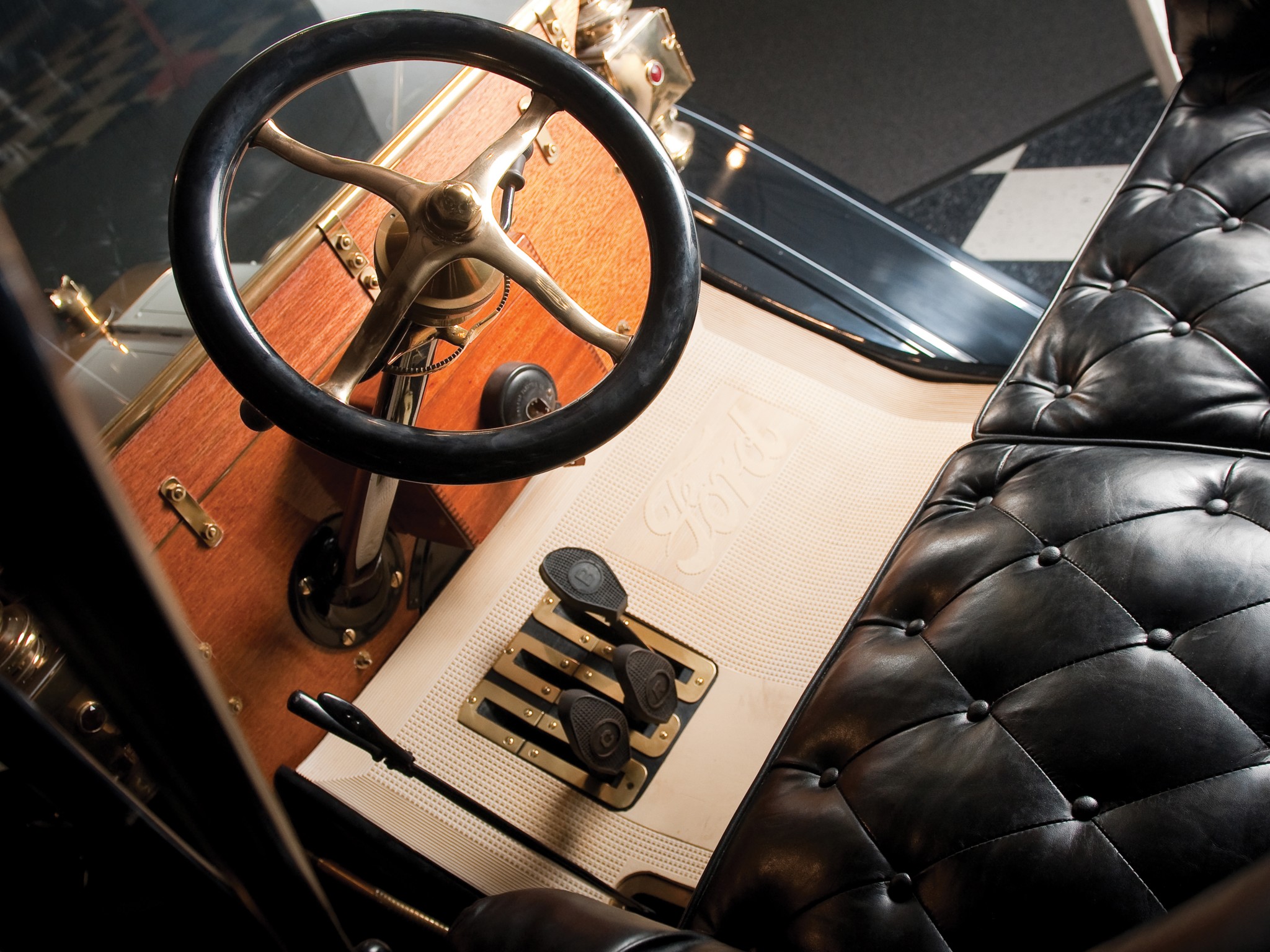 1909, Ford, Model t, Roadster, Retro, Interior Wallpapers HD / Desktop ...