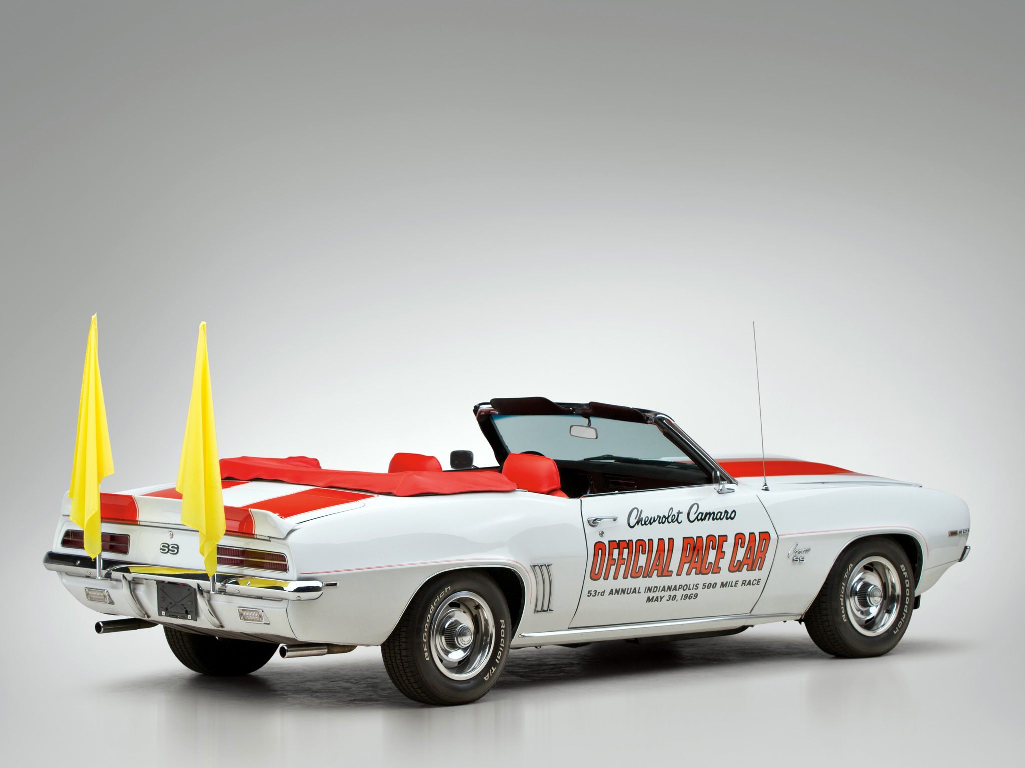 1969, Chevrolet, Camaro, Rs ss, 350, Convertible, Indy, 500, Pace, Car ...