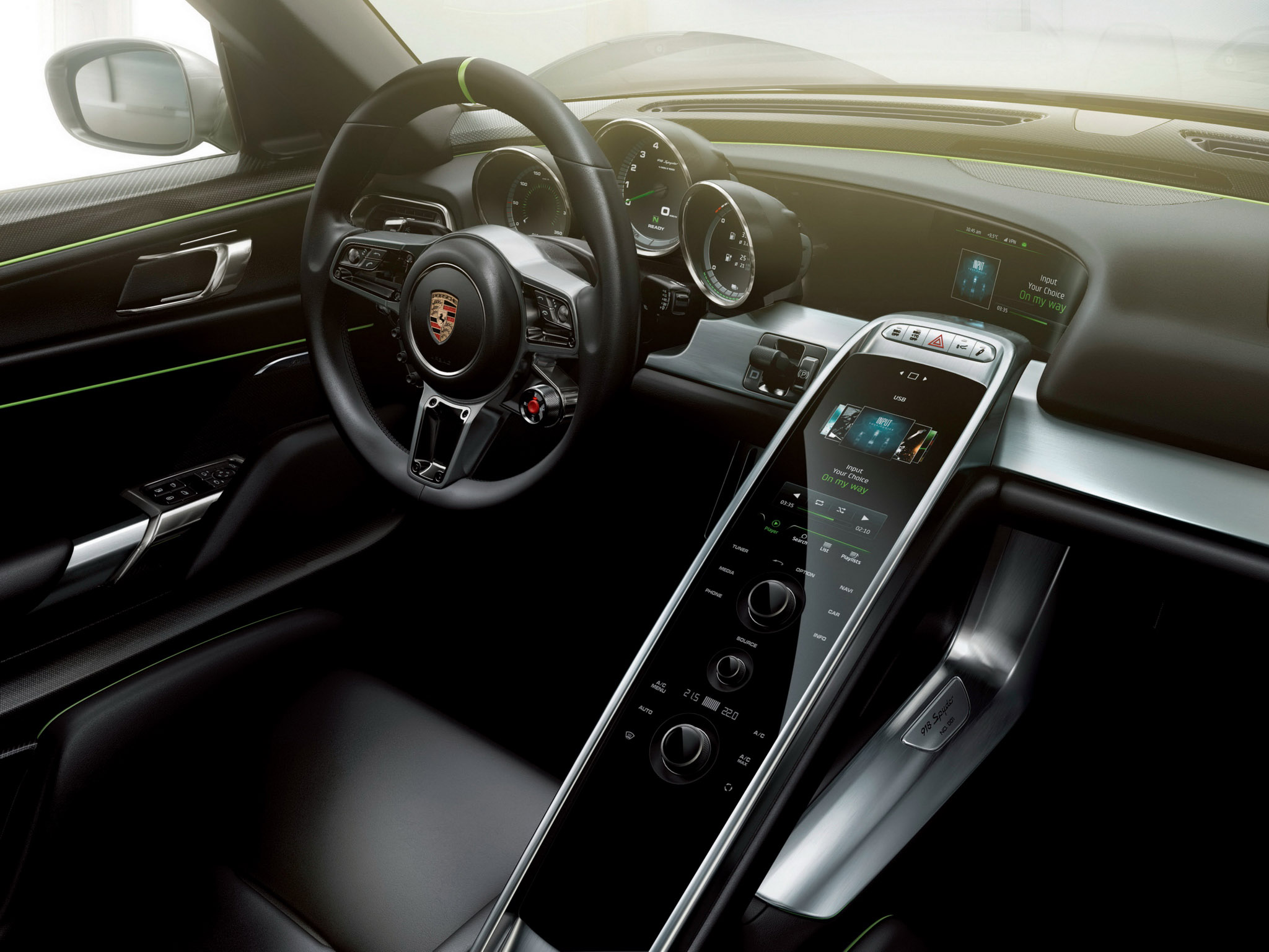 2014, Porsche, 918, Spyder, Supercar, Interior, H Wallpapers HD ...