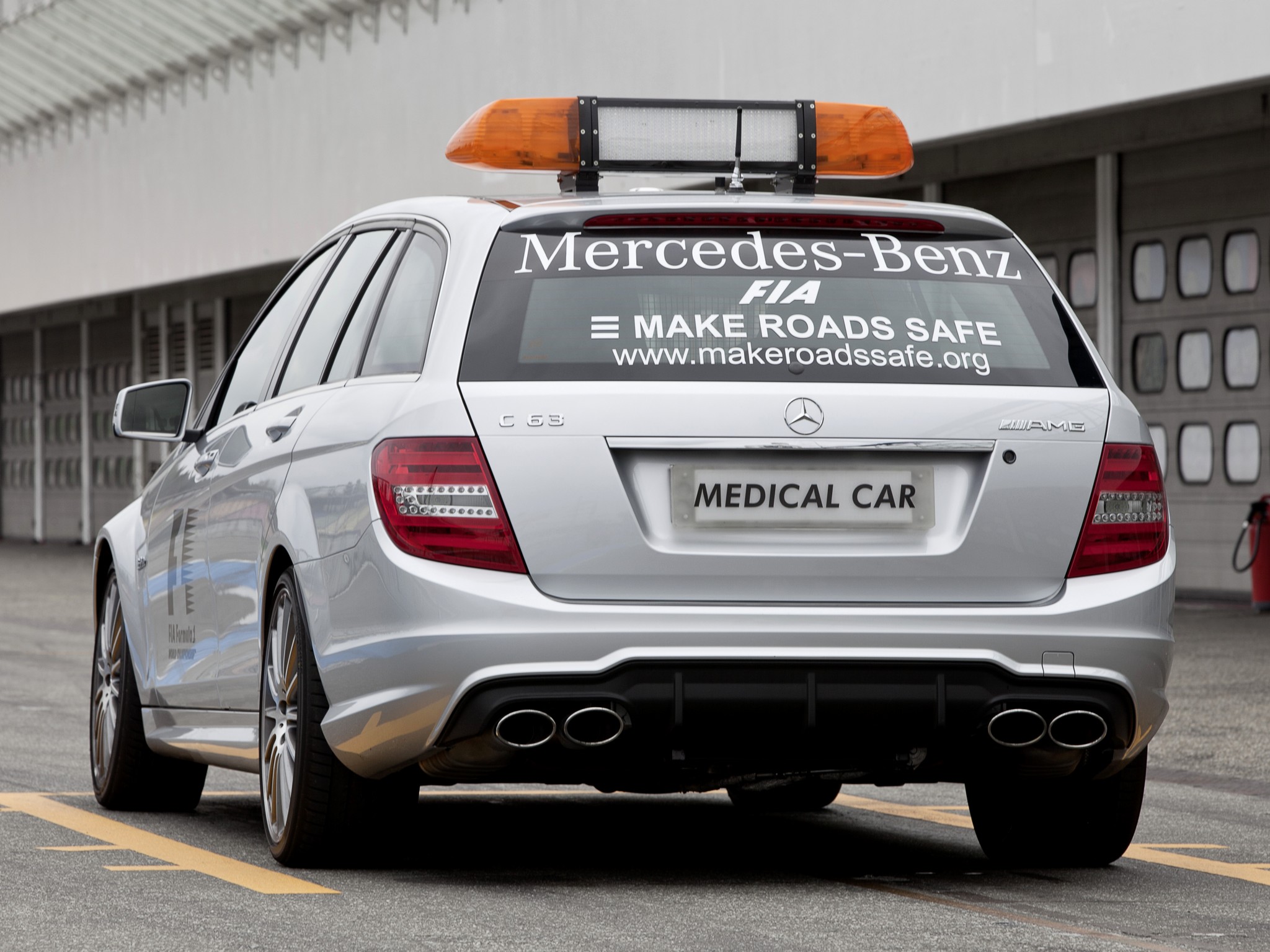 2011, Mercedes, Benz, C63, Amg, Estate, F 1, Medical, Car, S204, Race ...