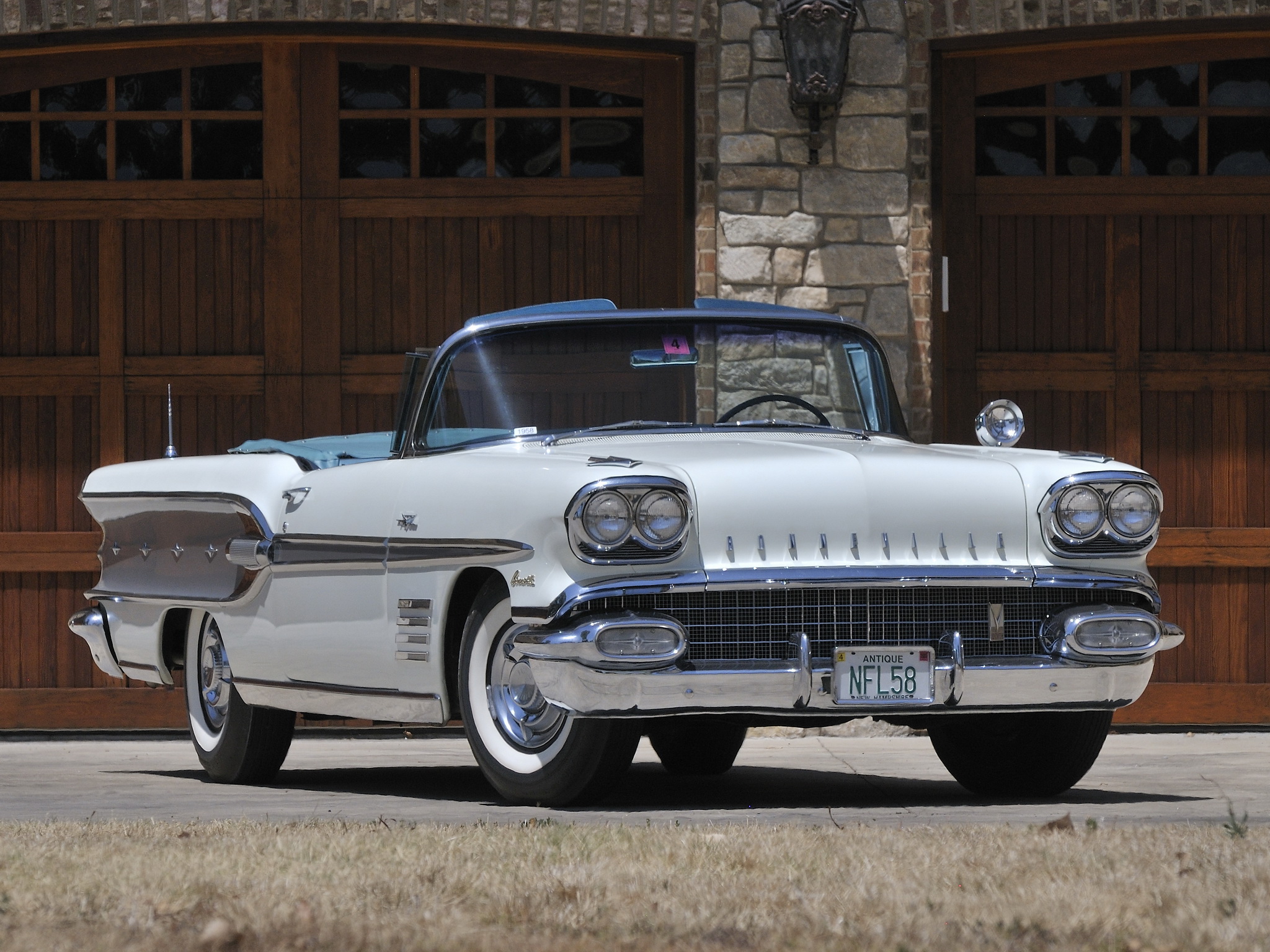 1958, Pontiac, Bonneville, Custom, Convertible, 2567sd Wallpapers HD ...