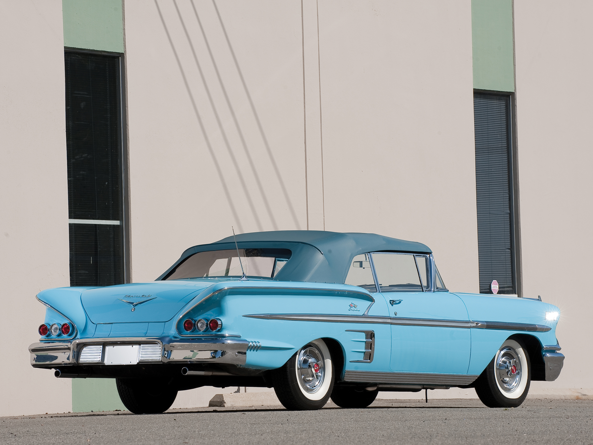 1958, Chevrolet, Bel, Air, Impala, 348, Super, Turbo thrust, Tri power ...