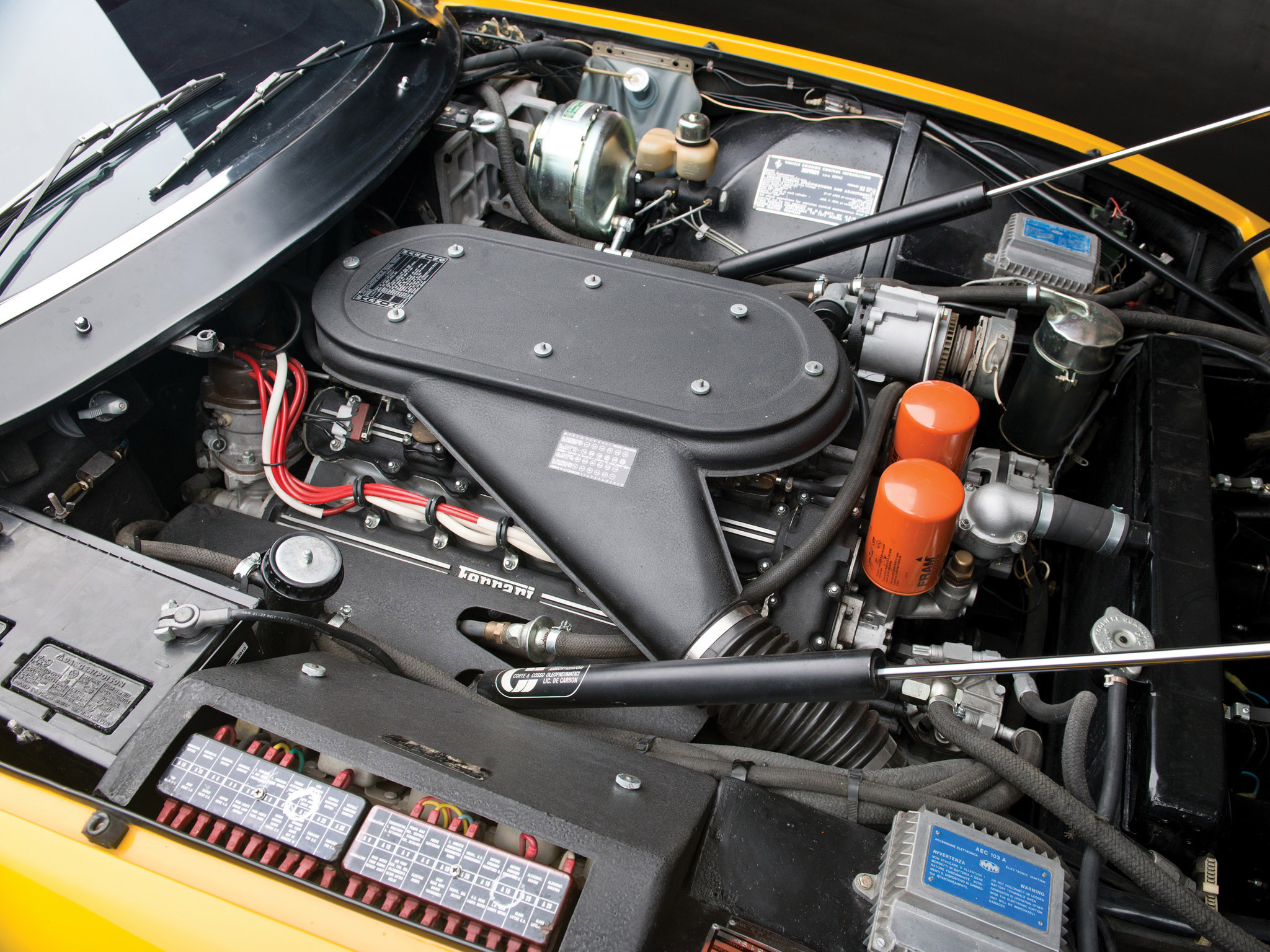 1971, Ferrari, 365, Gtb4, Daytona, Us spec, Supercar, Classic, Engine ...