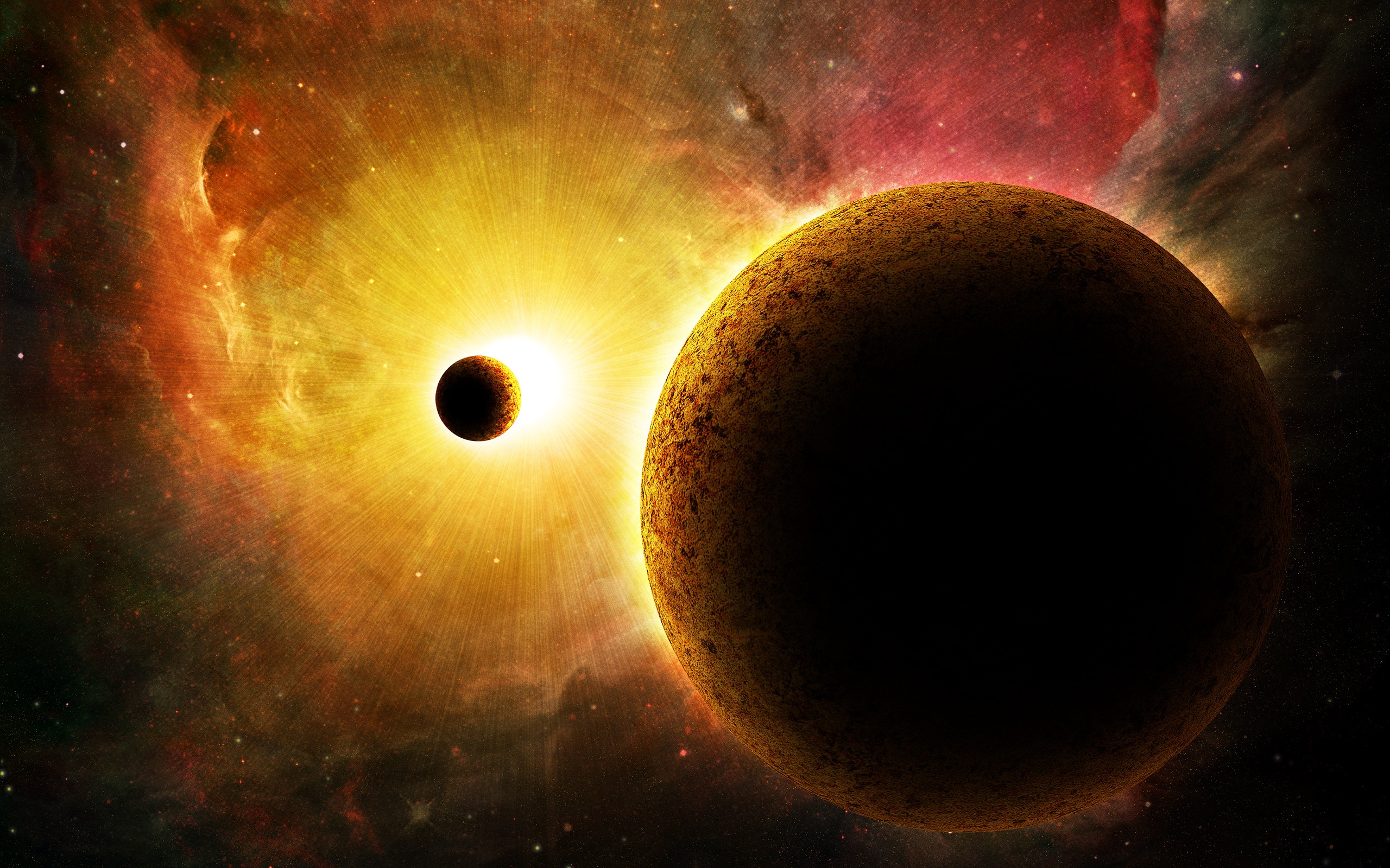 light, Sun, Outer, Space, Stars, Planets Wallpapers HD / Desktop and ...