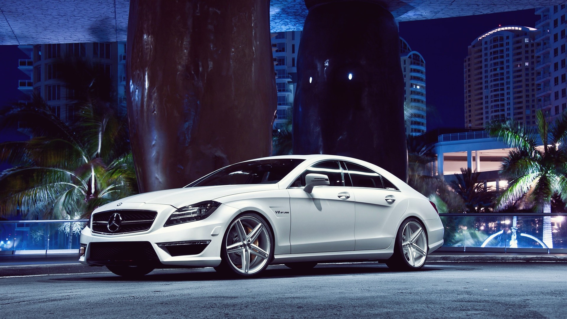 night, Cars, Vehicles, Automotive, Mercedes, Benz, Cls63, Amg, Mercedes ...
