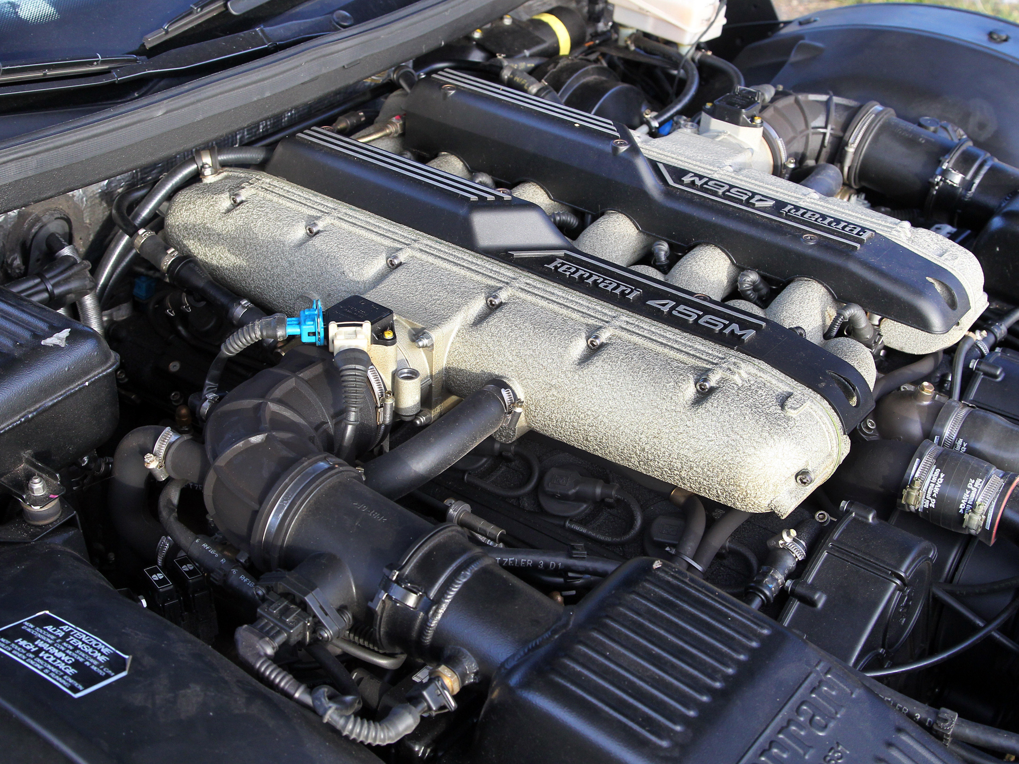 1998 03, Ferrari, 456, M, G t, Supercar, 1998, 2003, Engine Wallpapers ...