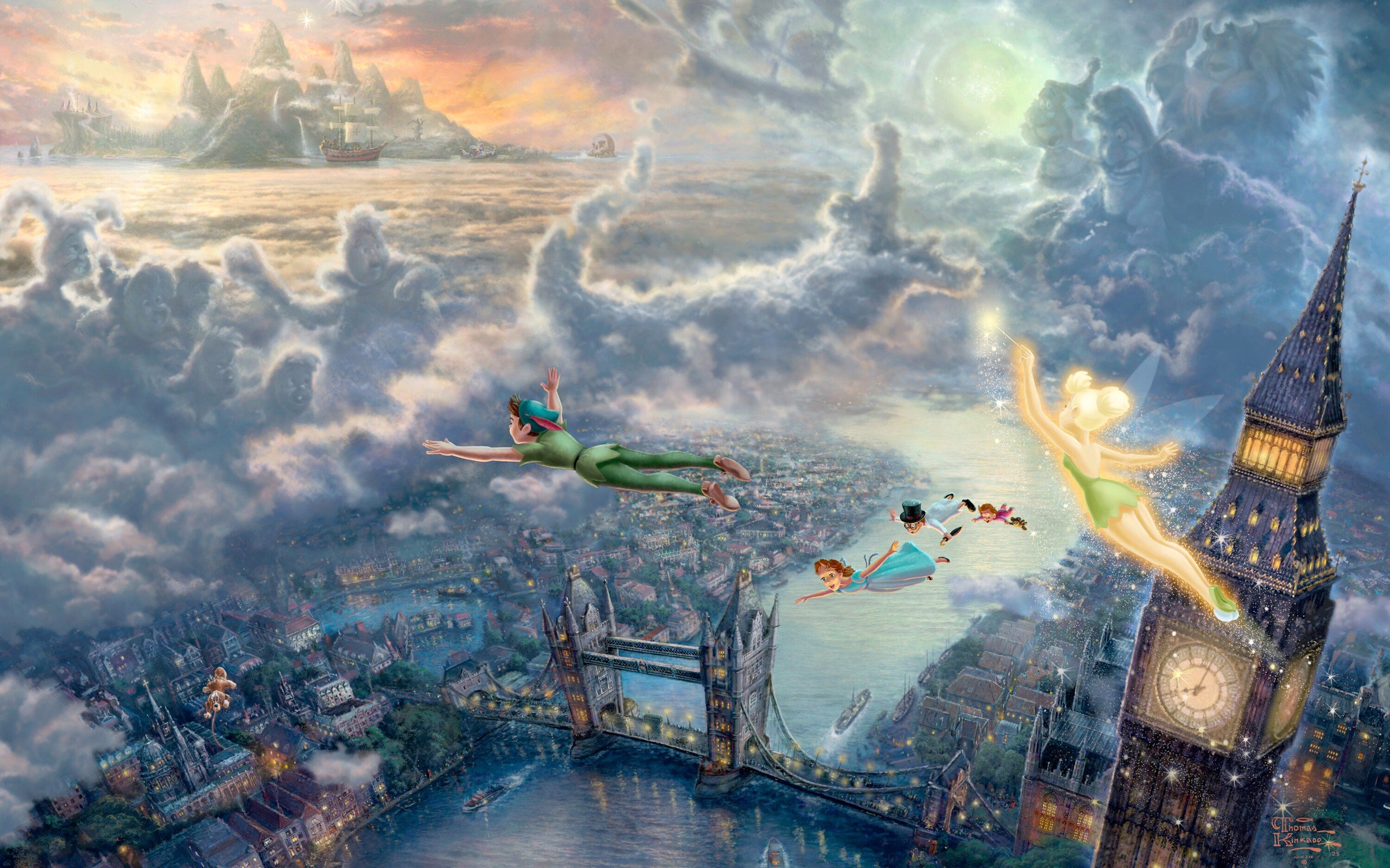 clouds, Disney, Company, Movies, Flying, Architecture, Pirates, London ...