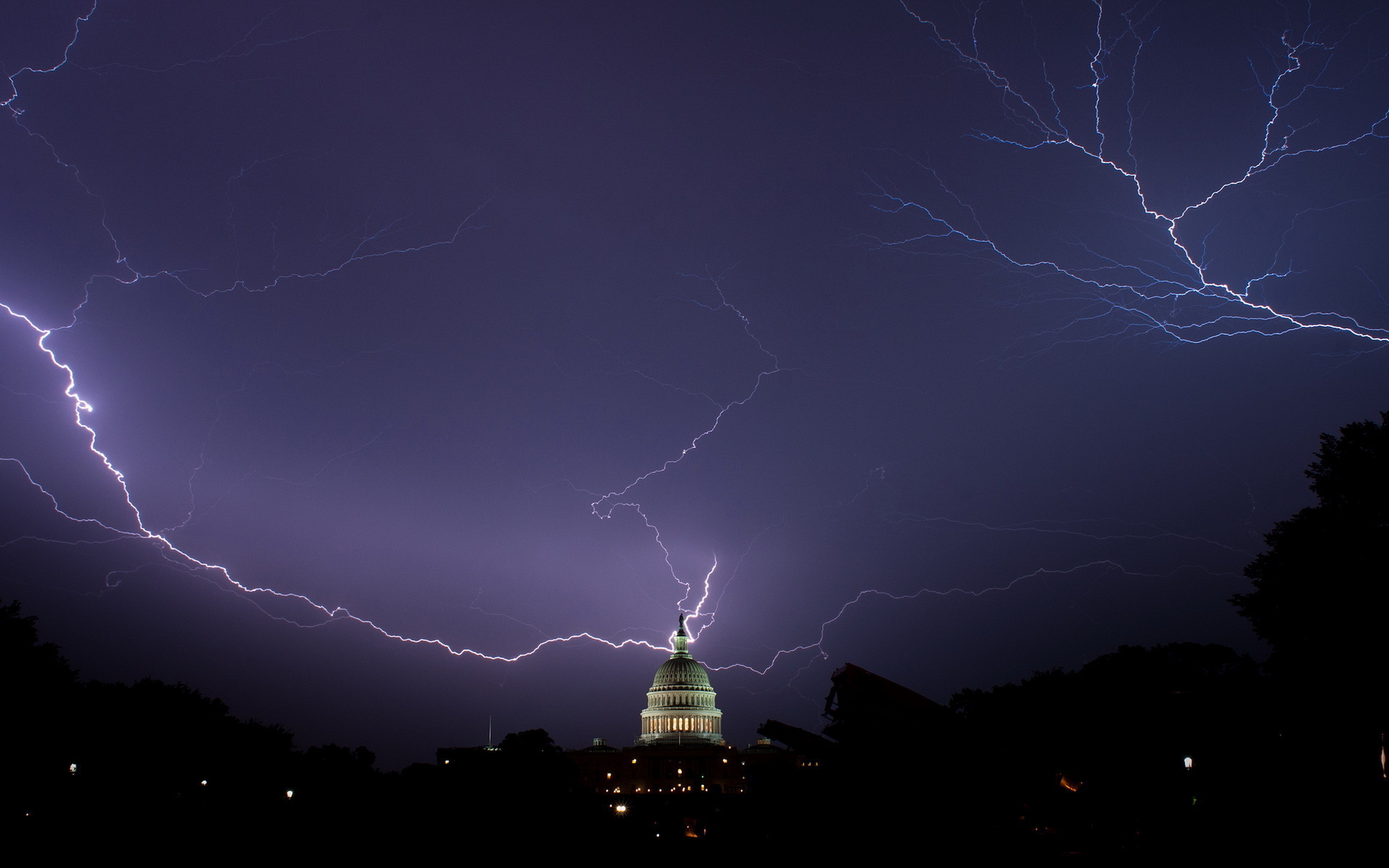 architecture, Buildings, Night, Lights, Storm, Rain, Lightning ...