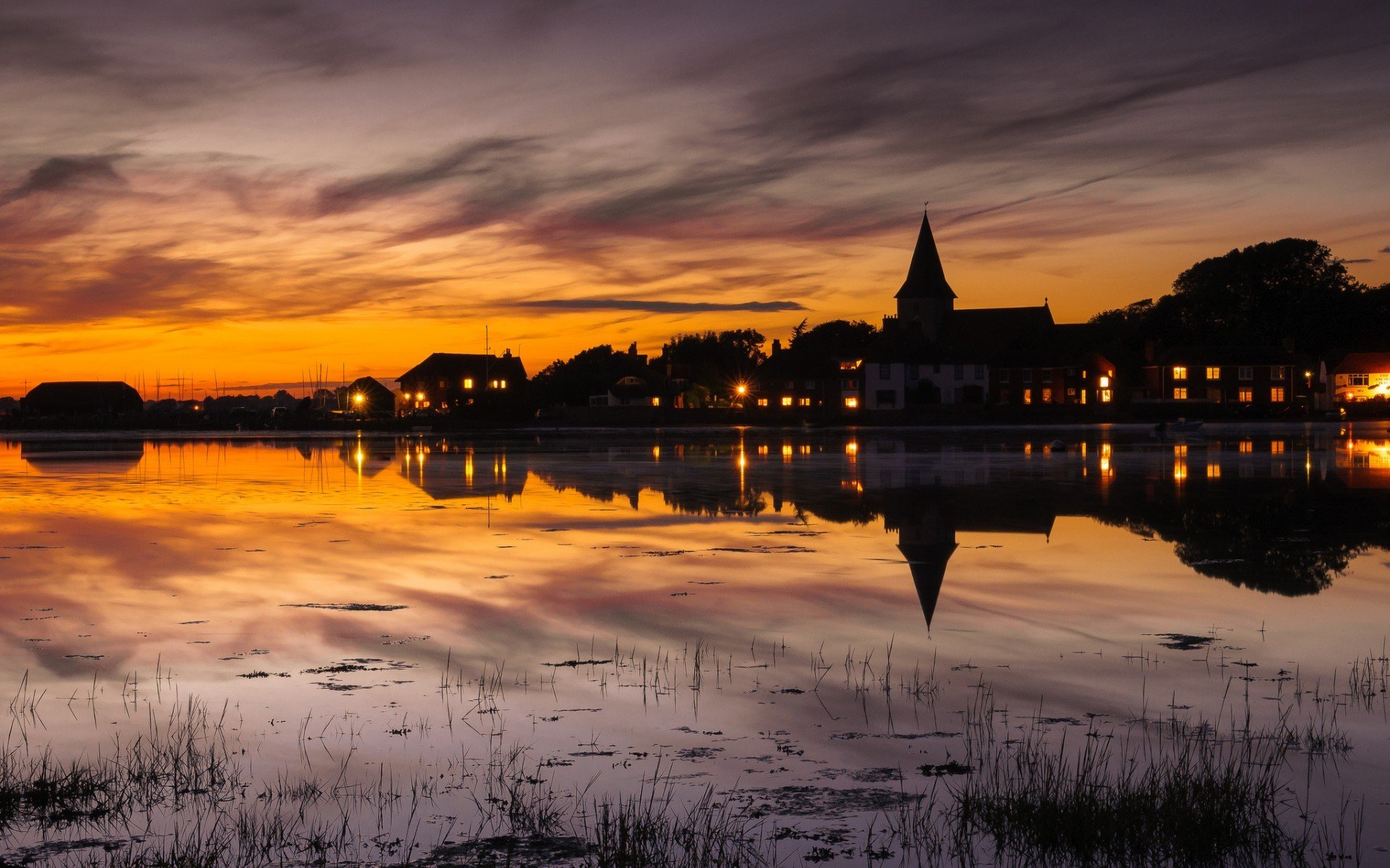 sunset, Cityscapes, Reflections Wallpapers HD / Desktop and Mobile ...