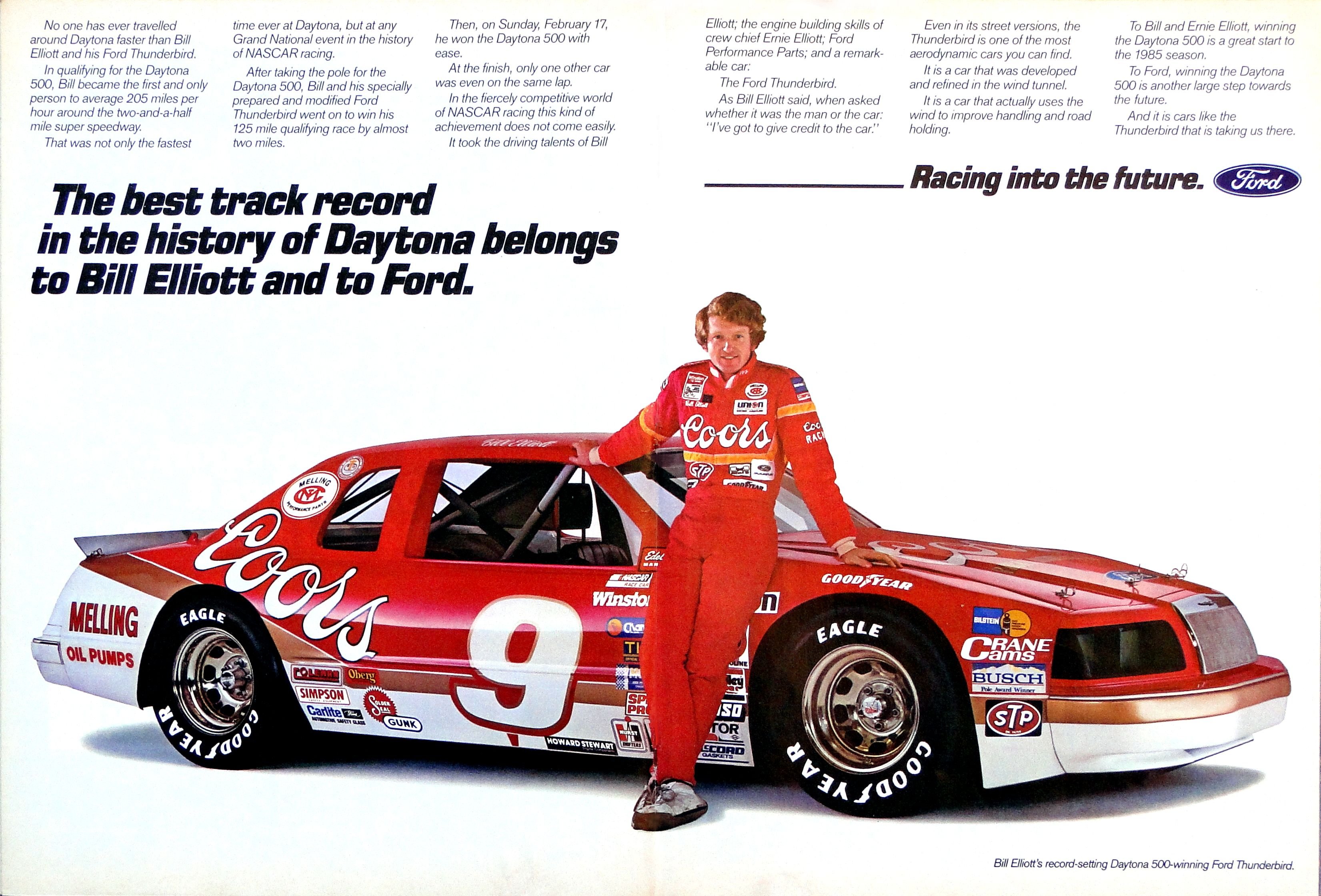 nascar, Race, Racing, Poster, Ford, Thunderbird Wallpapers HD / Desktop ...