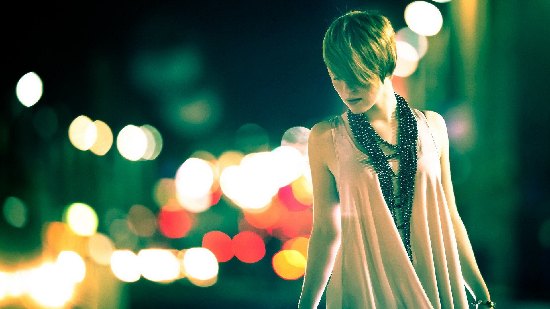 women, Dress, Lights, Blurred, Background Wallpapers HD / Desktop and ...