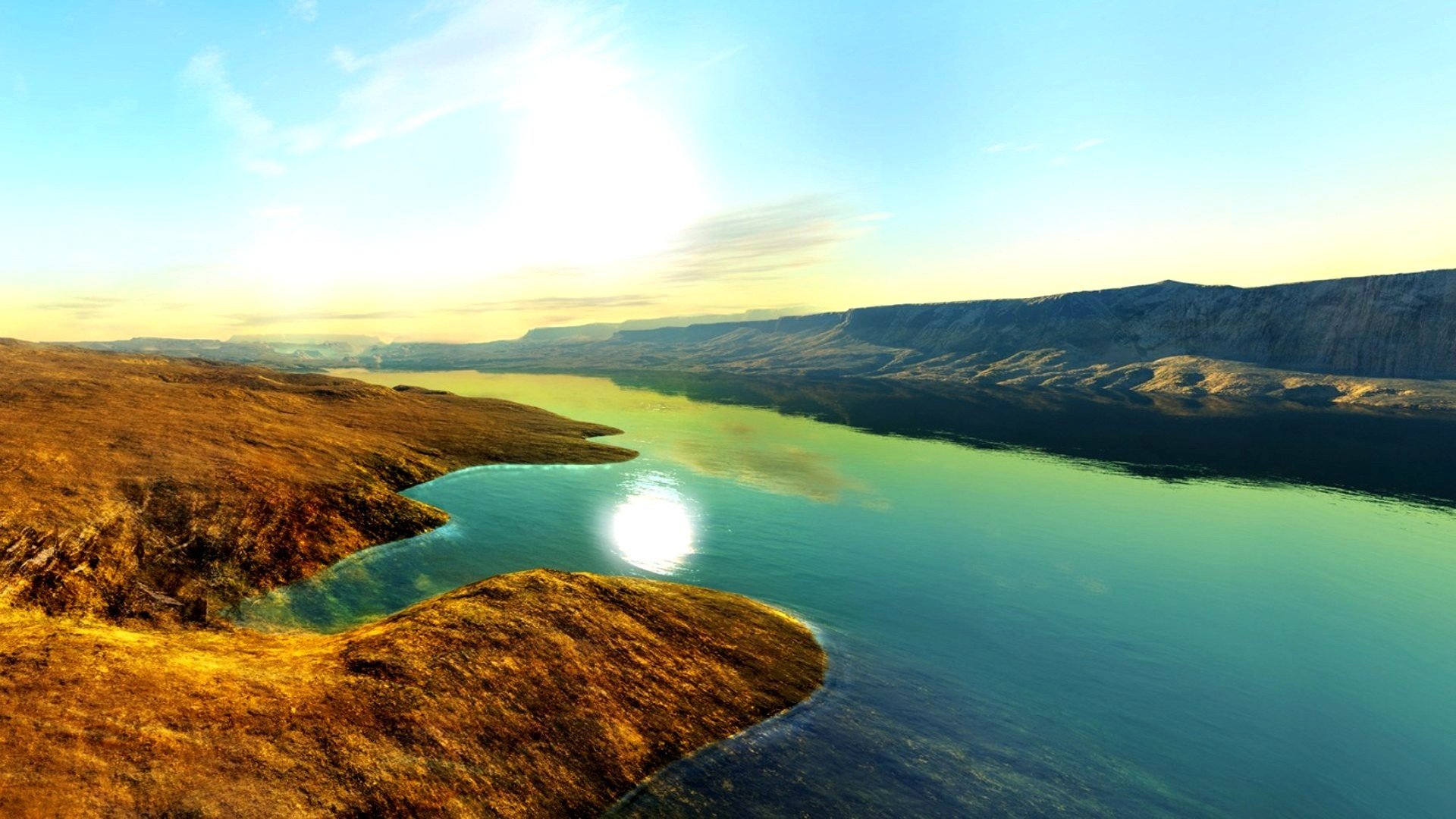 water, Clouds, Landscapes, Nature, Skylines, Reflections Wallpapers HD ...