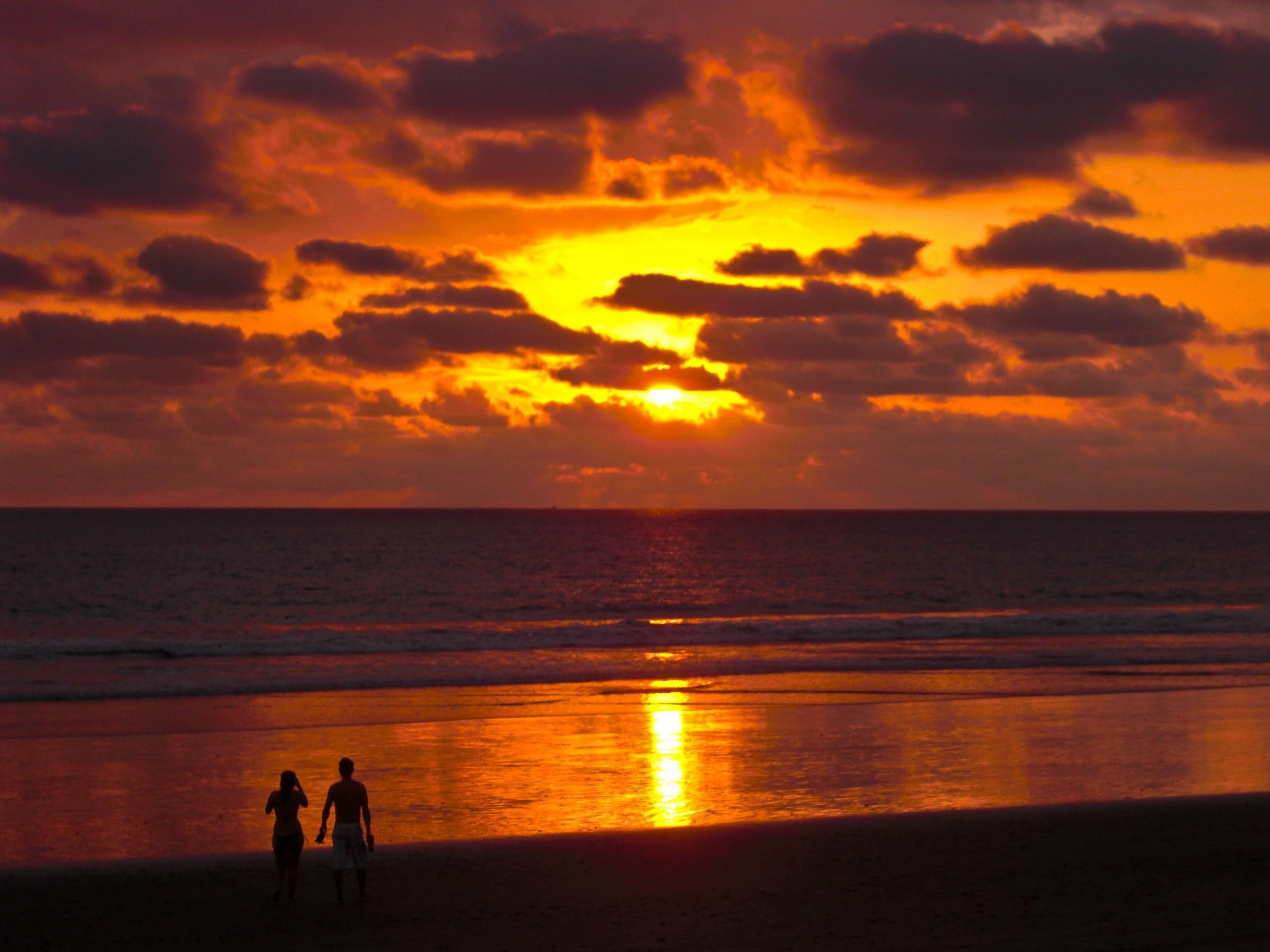 sunset, Nature, Costa, Rica, Skyscapes, Beaches Wallpapers HD / Desktop ...