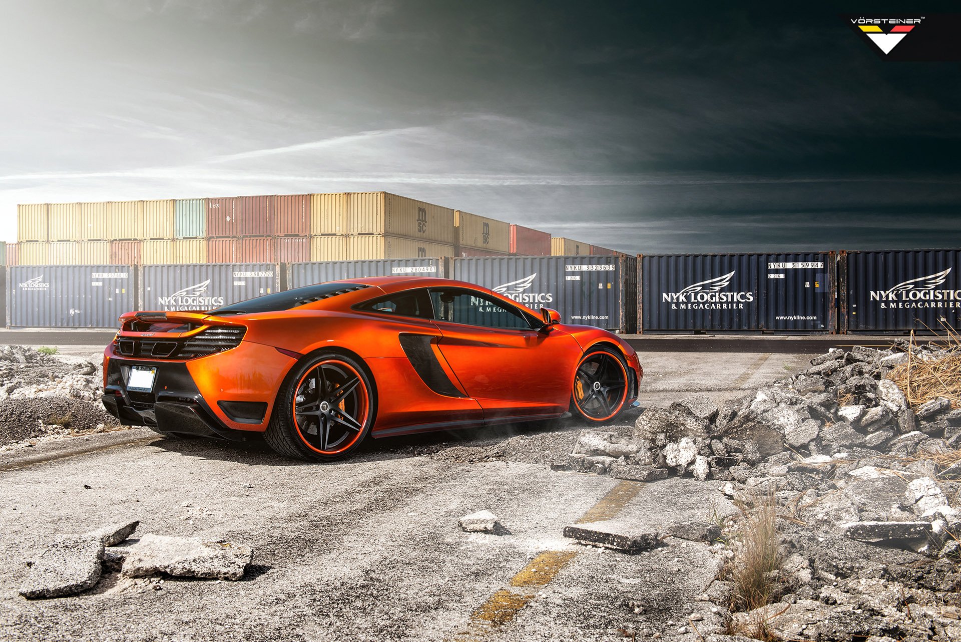 2014, Vorsteiner, Mclaren, Mp4, V x, Volcano orange, Supercar, Tuning ...