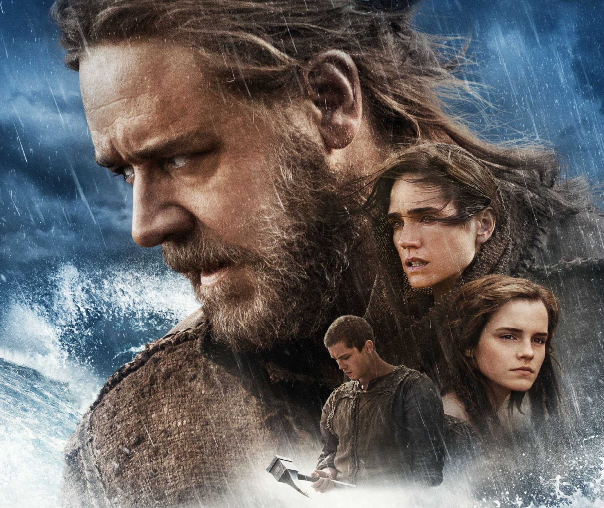 Noah Adventure Drama Religion Movie Film Poster Crowe Emma Watson Wallpapers Hd