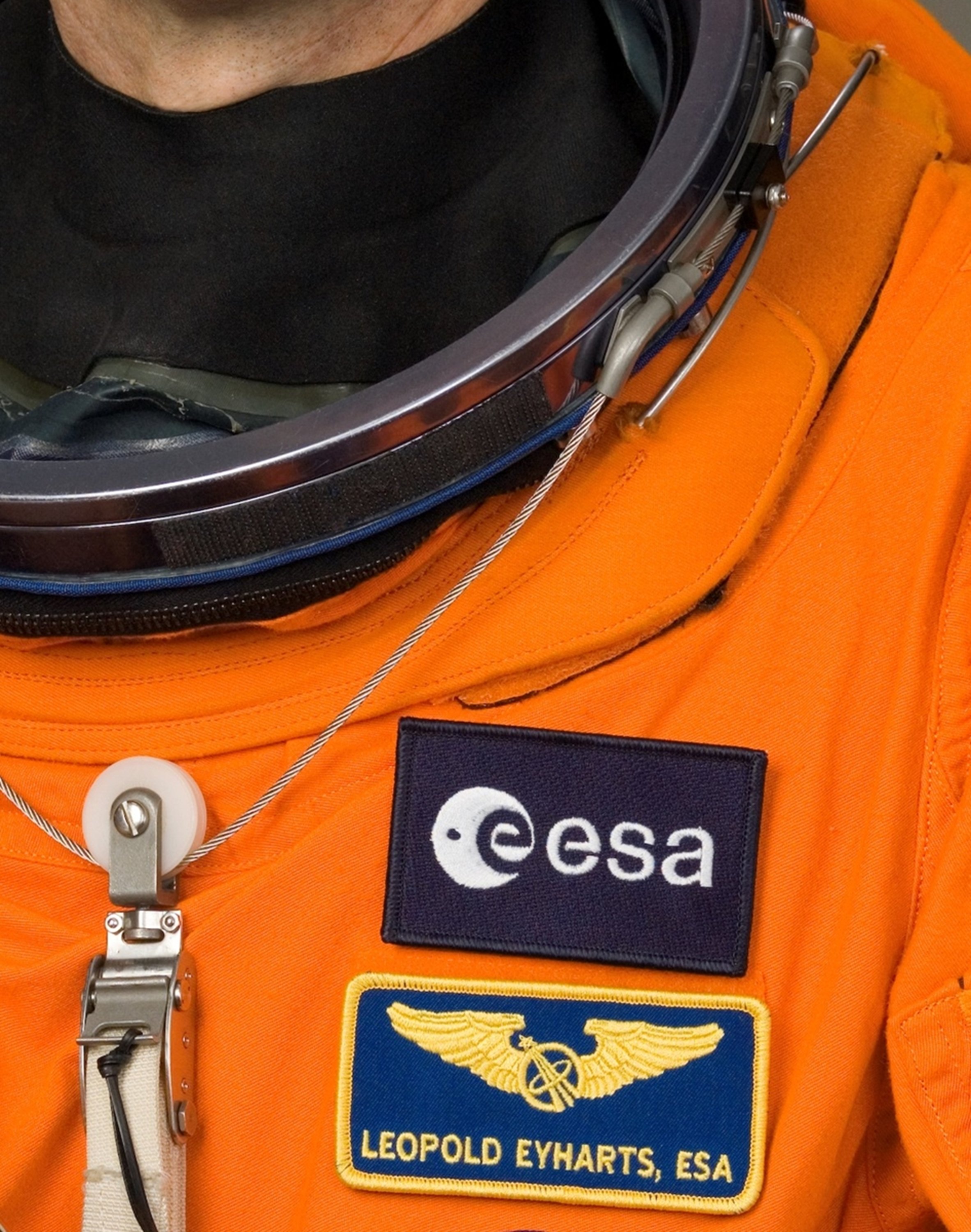 close up, Of, Spacesuit, With, Wings, And, Esa, Patch, Esa, Europe ...