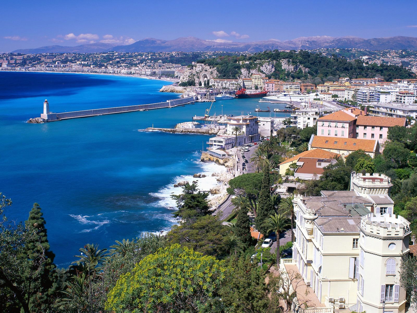coastal, View, Nice, France normal Wallpapers HD / Desktop and Mobile ...