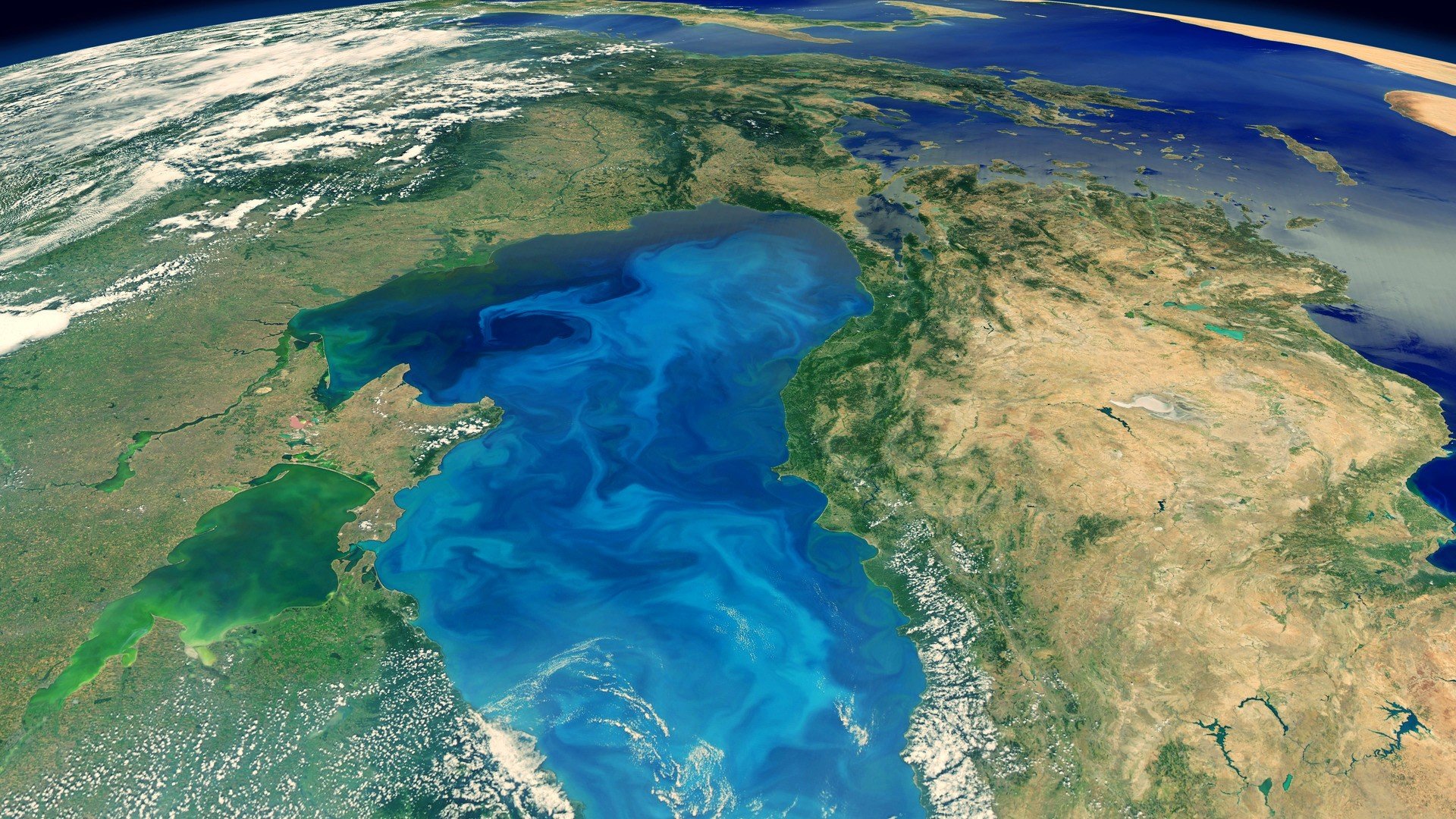 ocean, Outer, Space, Earth, Satellite Wallpapers HD / Desktop and ...