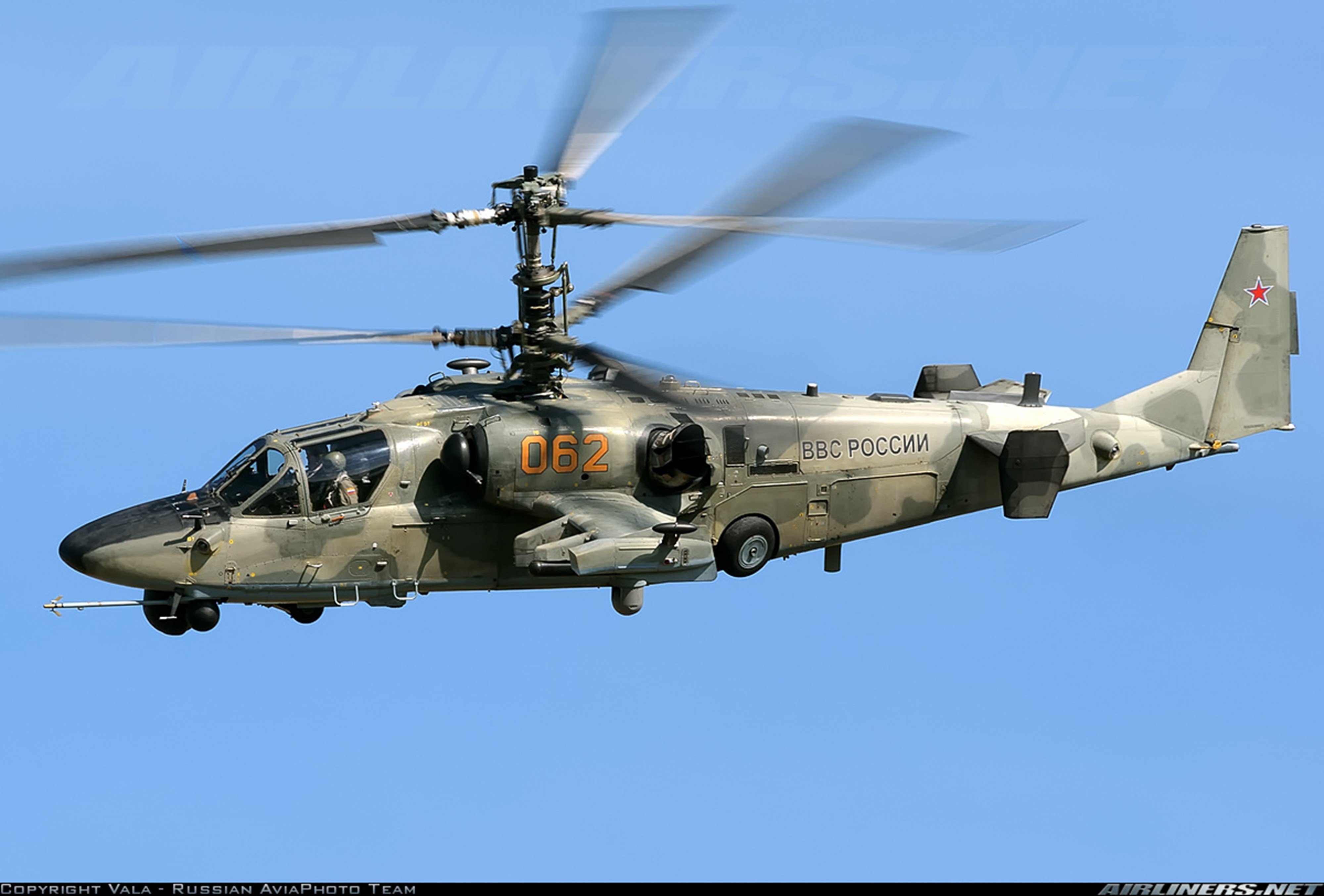 kamov, Ka 52, Alligator, Russian, Red, Star, Russia, Helicopter ...