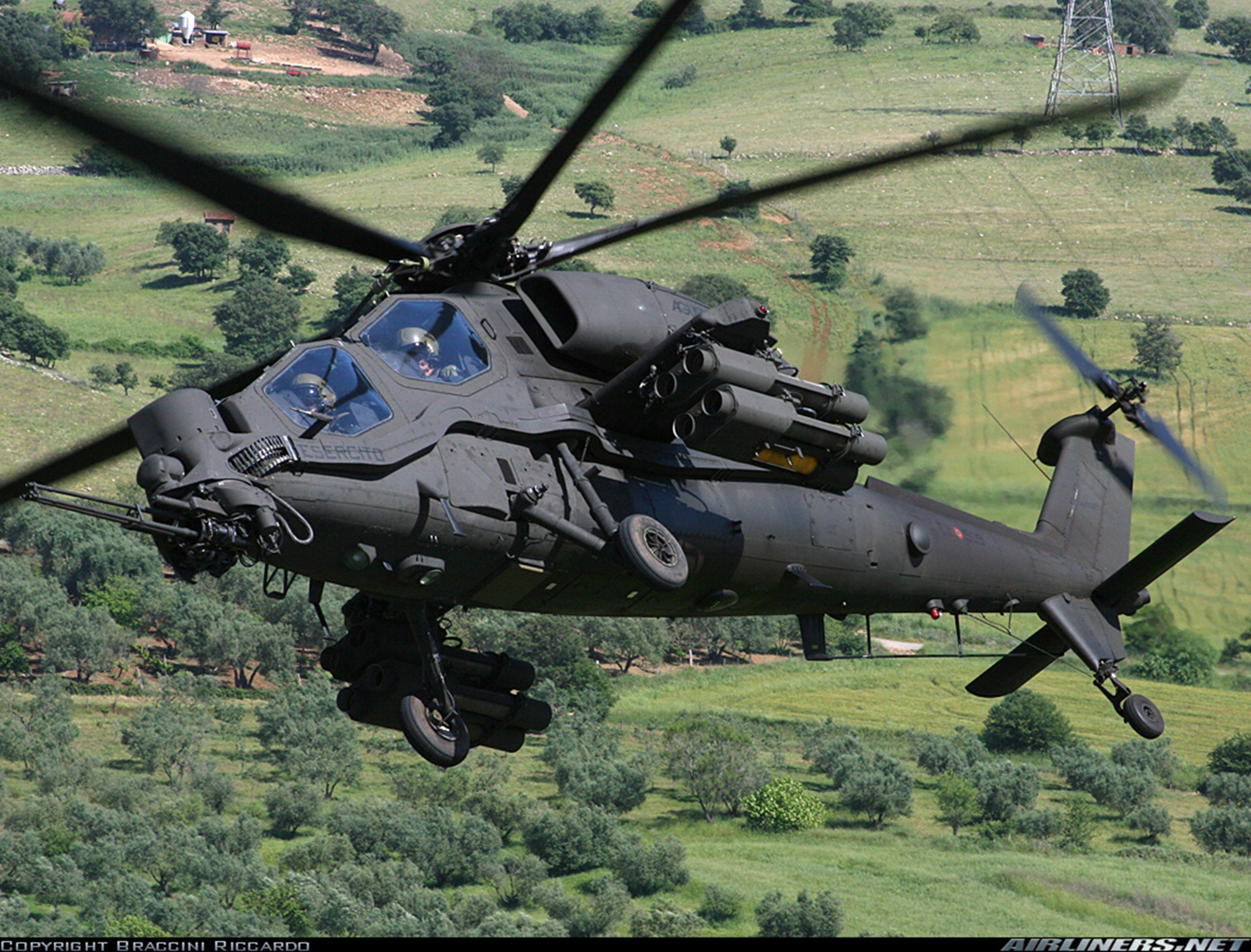 helicopter, Aircraft, Vehicle, Military, Army, Attack, Agusta, A129 ...